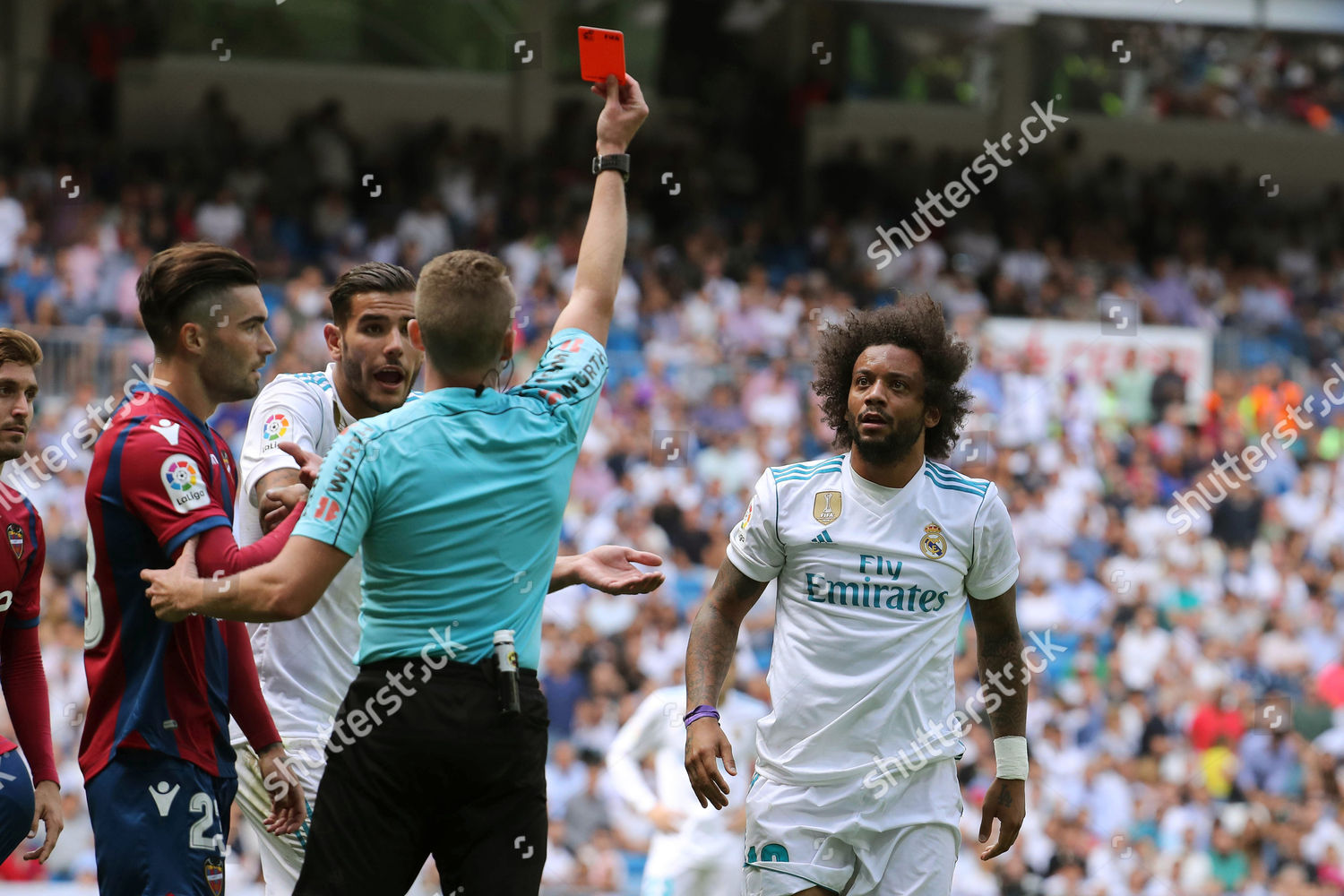 Referee Alejandro Jose Hernandez Hernandez Shows Editorial Stock Photo ...