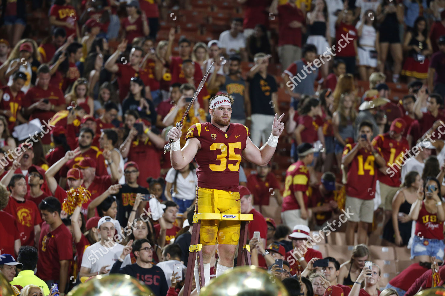 Usc Trojans Linebacker Cameron Smith 35 Editorial Stock Photo - Stock ...