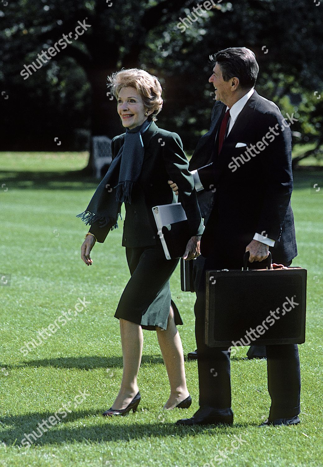 President Ronald Reagan First Lady Nancy Editorial Stock Photo - Stock ...