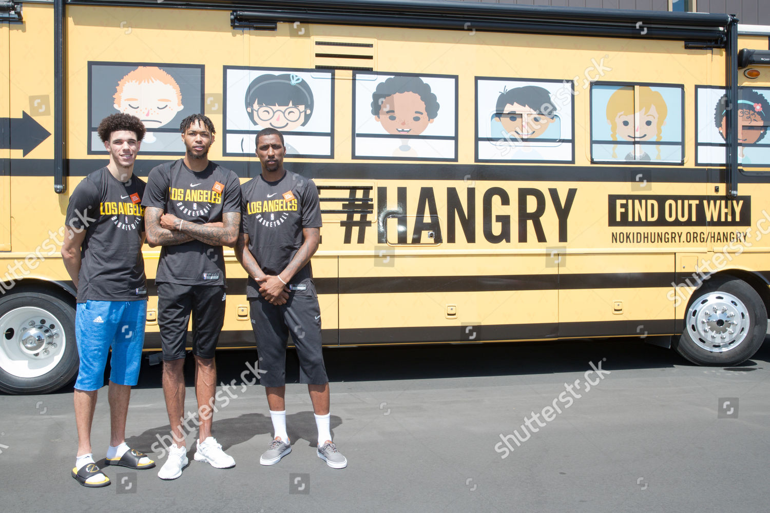 Lonzo Ball Brandon Ingram Kentavious Caldwellpope Editorial Stock Photo ...