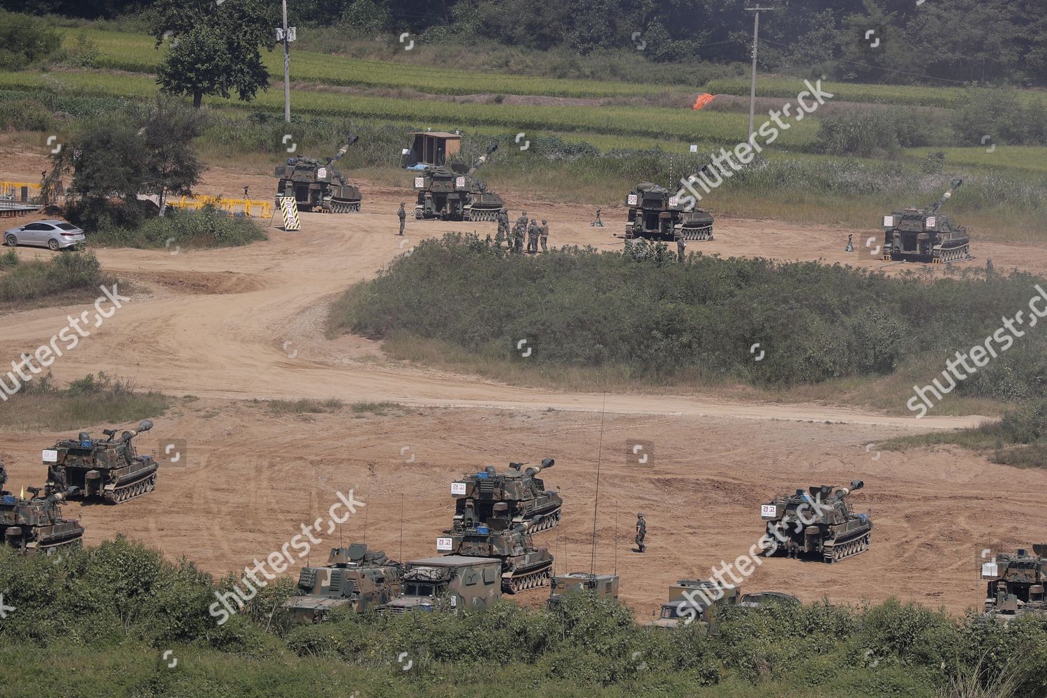 South Korean Soldiers K55 Selfpropelled Artillery Editorial Stock Photo ...