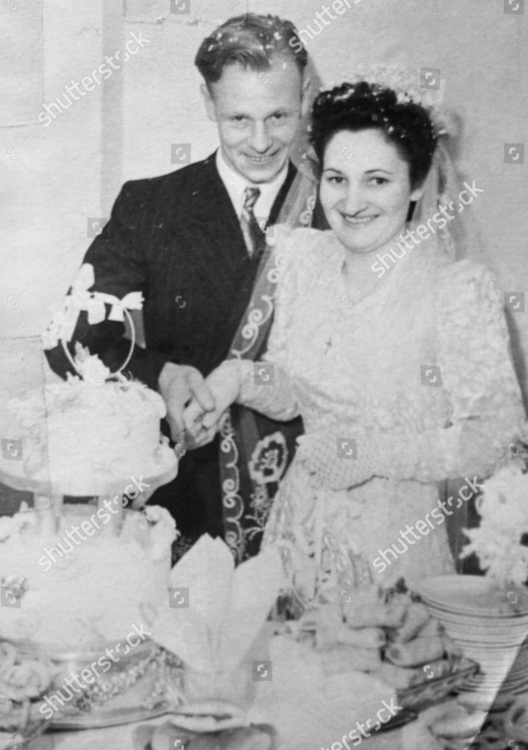 Sylvia Ernest Ridley On Their Wedding Editorial Stock Photo - Stock ...