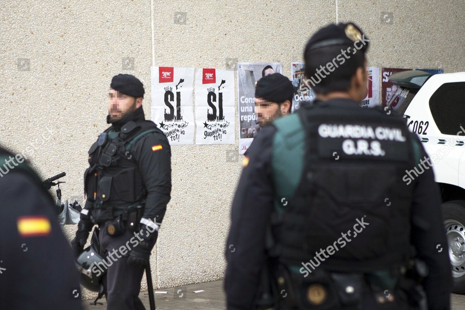 Spanish Guardia Civil Officers Keep Guard Editorial Stock Photo - Stock ...