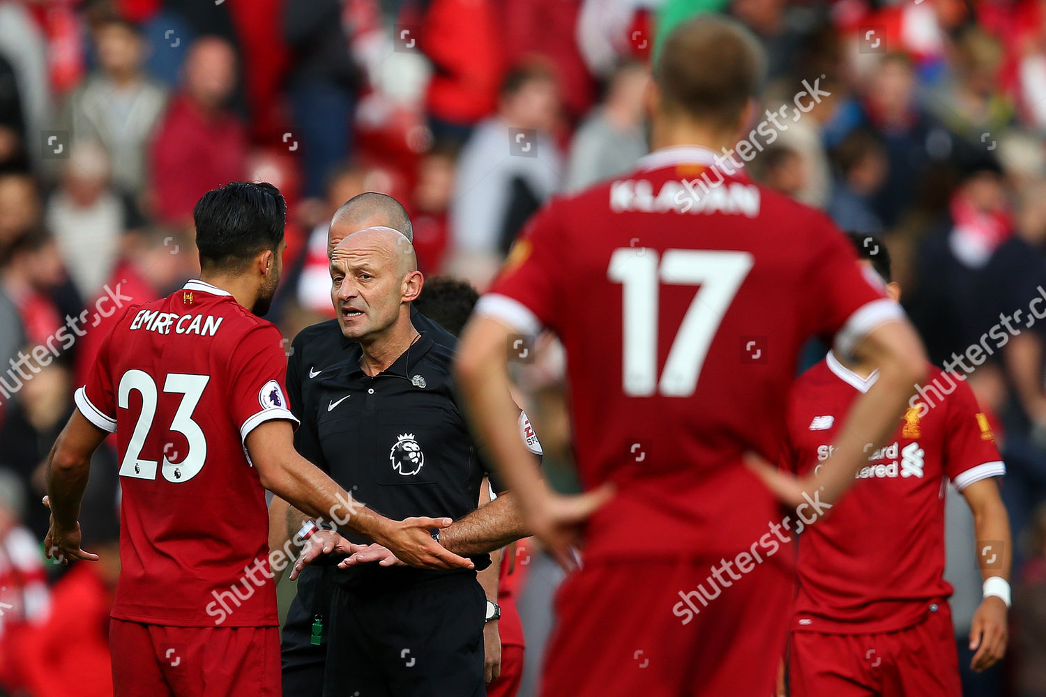 Emre Can Complain Referee Roger East Editorial Stock Photo - Stock ...