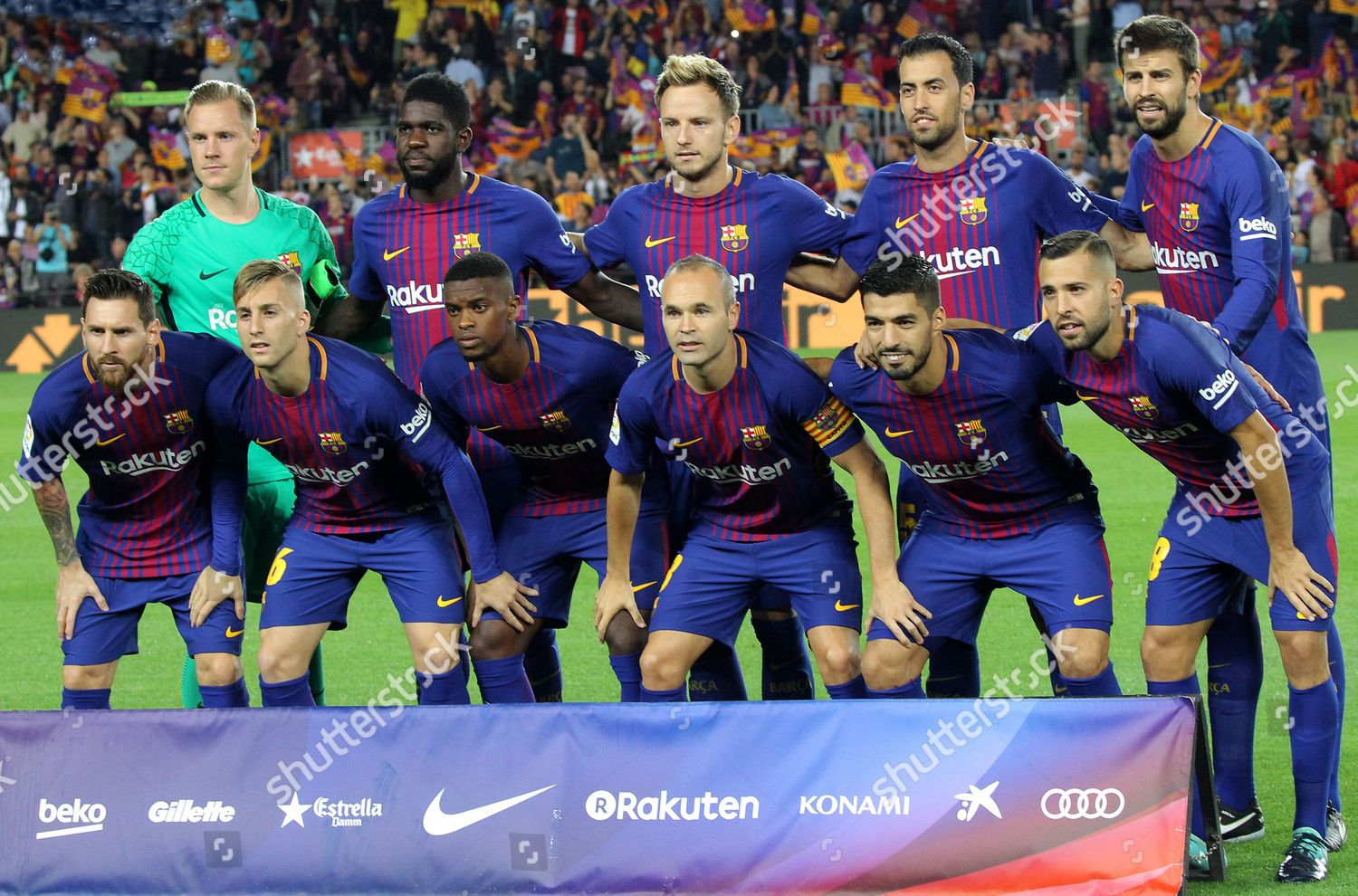 Team Fc Barcelona Standing Left Marcandre Editorial Stock Photo - Stock ...