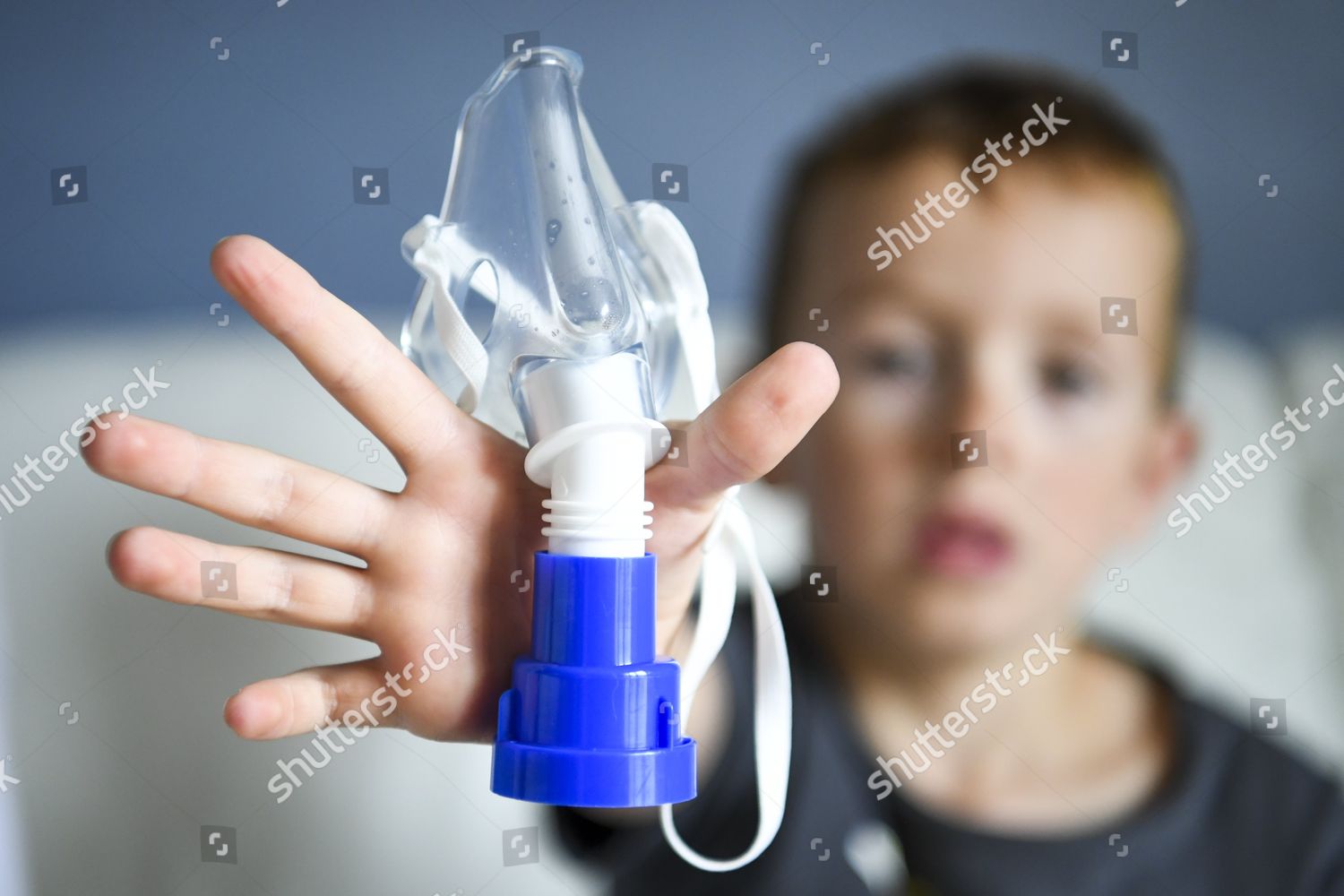 Child Aerosol Treatment Editorial Stock Photo - Stock Image | Shutterstock