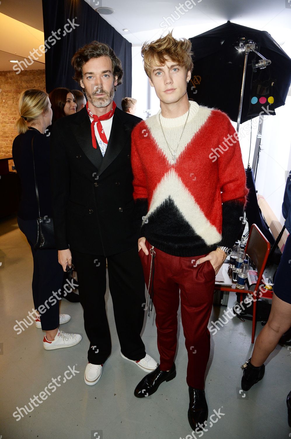 Richard Biedul Model Backstage Backstage Editorial Stock Photo - Stock ...