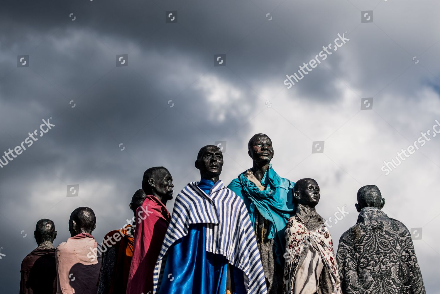 Copper Figures Part Refugee Ship Artwork Editorial Stock Photo - Stock ...