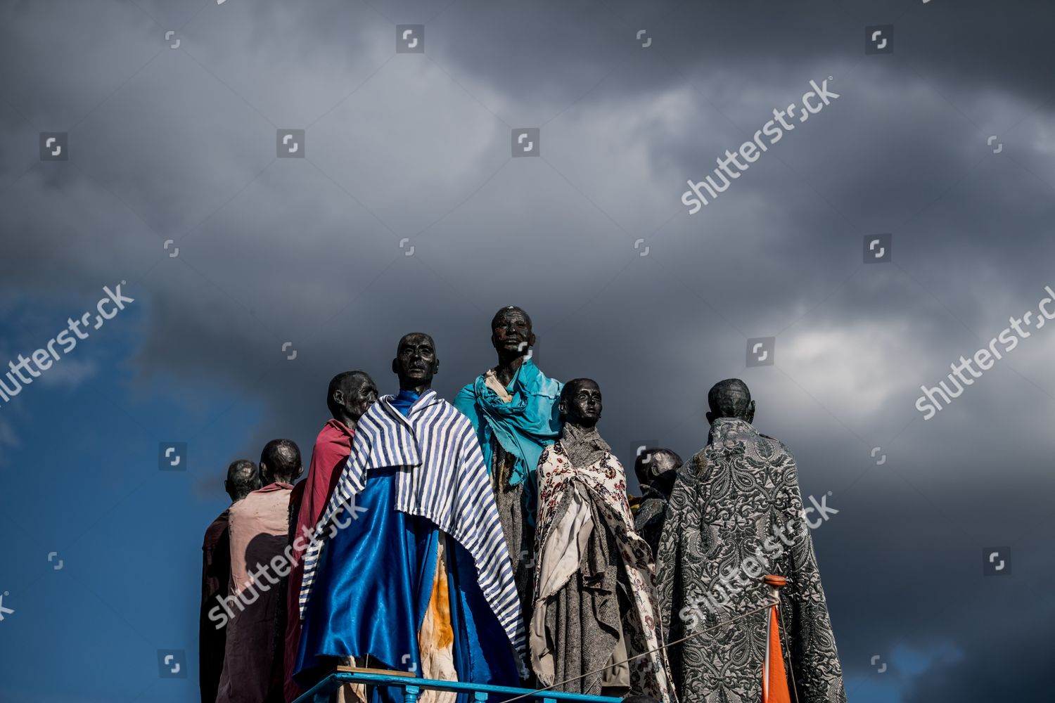 Copper Figures Part Refugee Ship Artwork Editorial Stock Photo - Stock ...