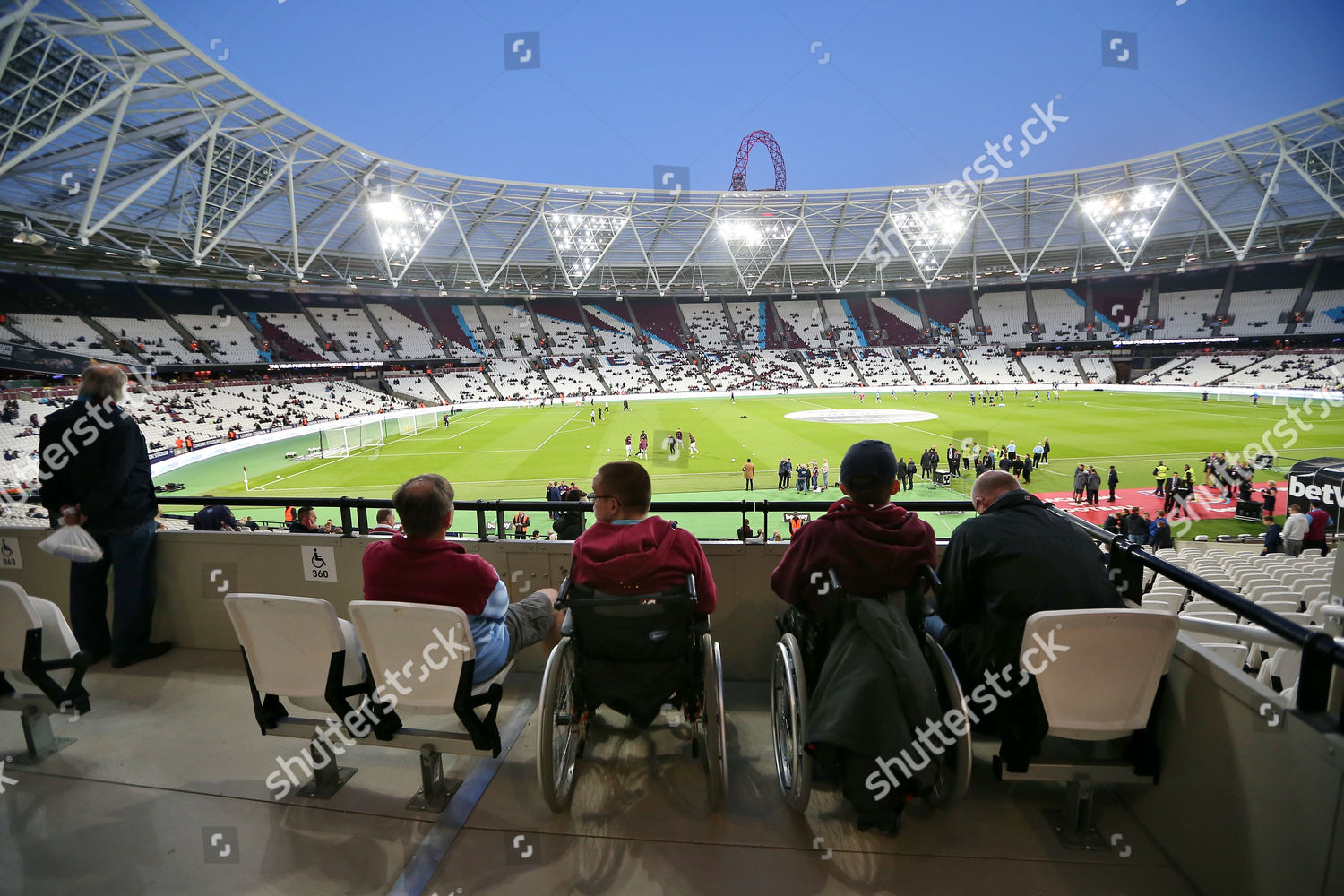 Disabled Fans On Wheelchairs Watching Warm Editorial Stock Photo ...