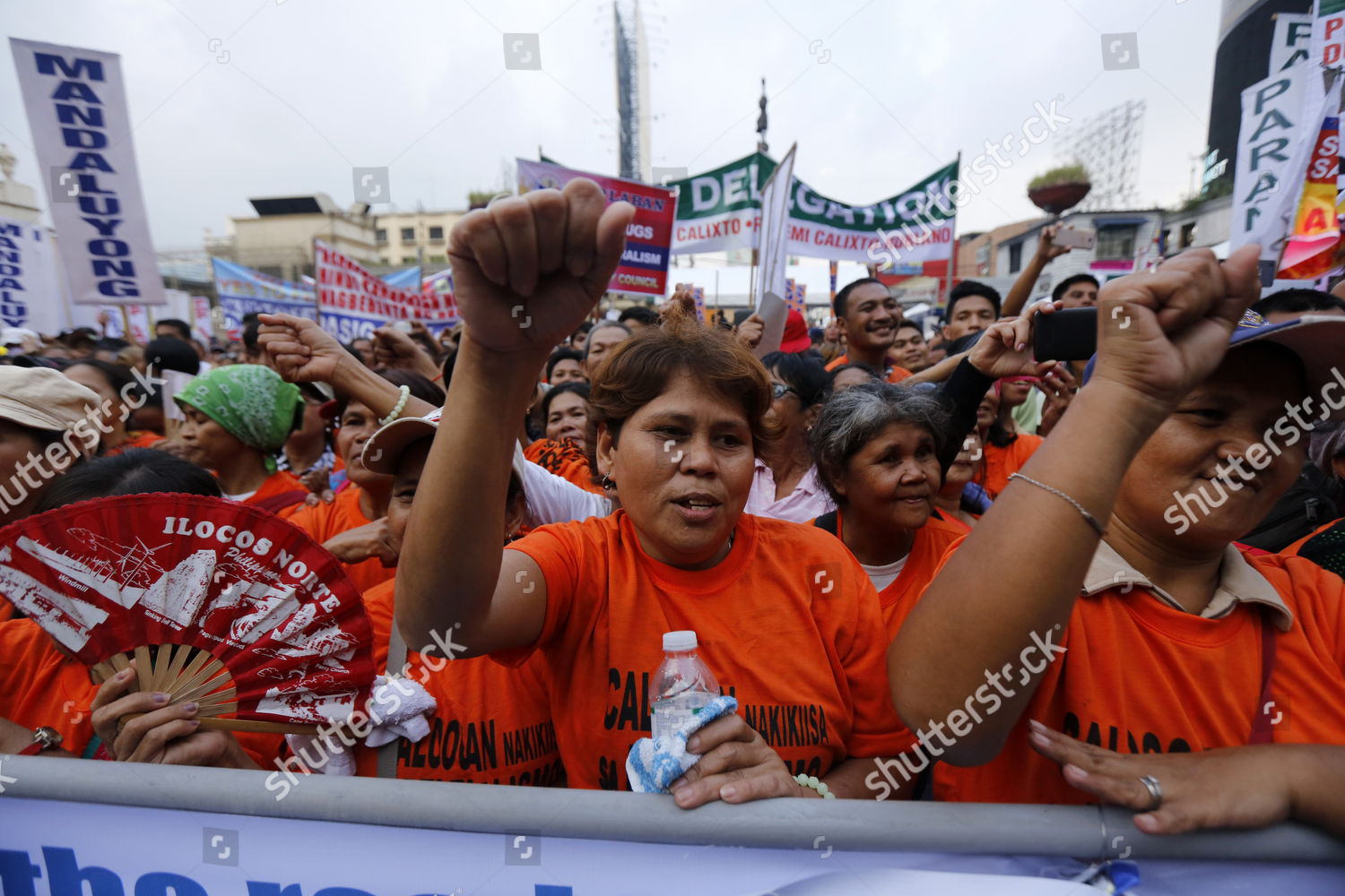 Filipino Supporters President Rodrigo Duterte Stage Editorial Stock ...