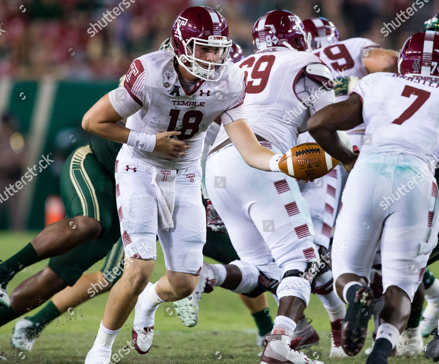 Temple Owls Quarterback Frank Nutile 18 Editorial Stock Photo - Stock ...