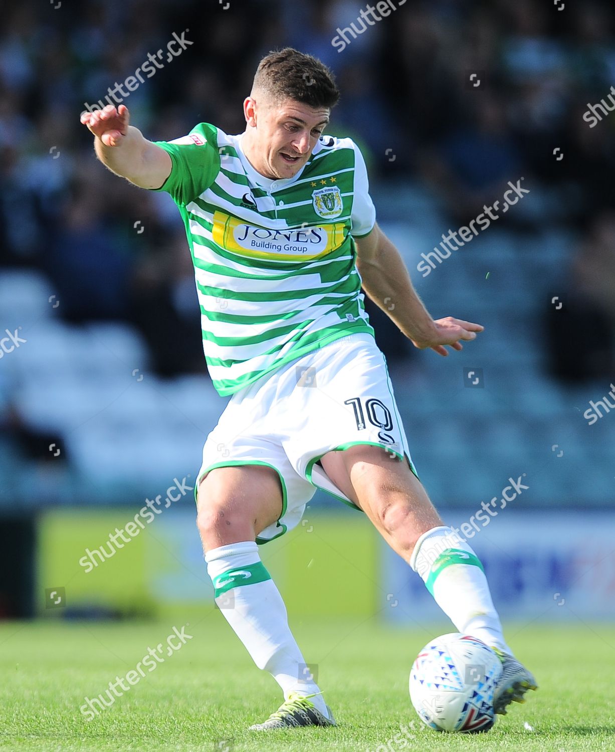 Jake Gray Yeovil Town Takes Shot Editorial Stock Photo - Stock Image ...