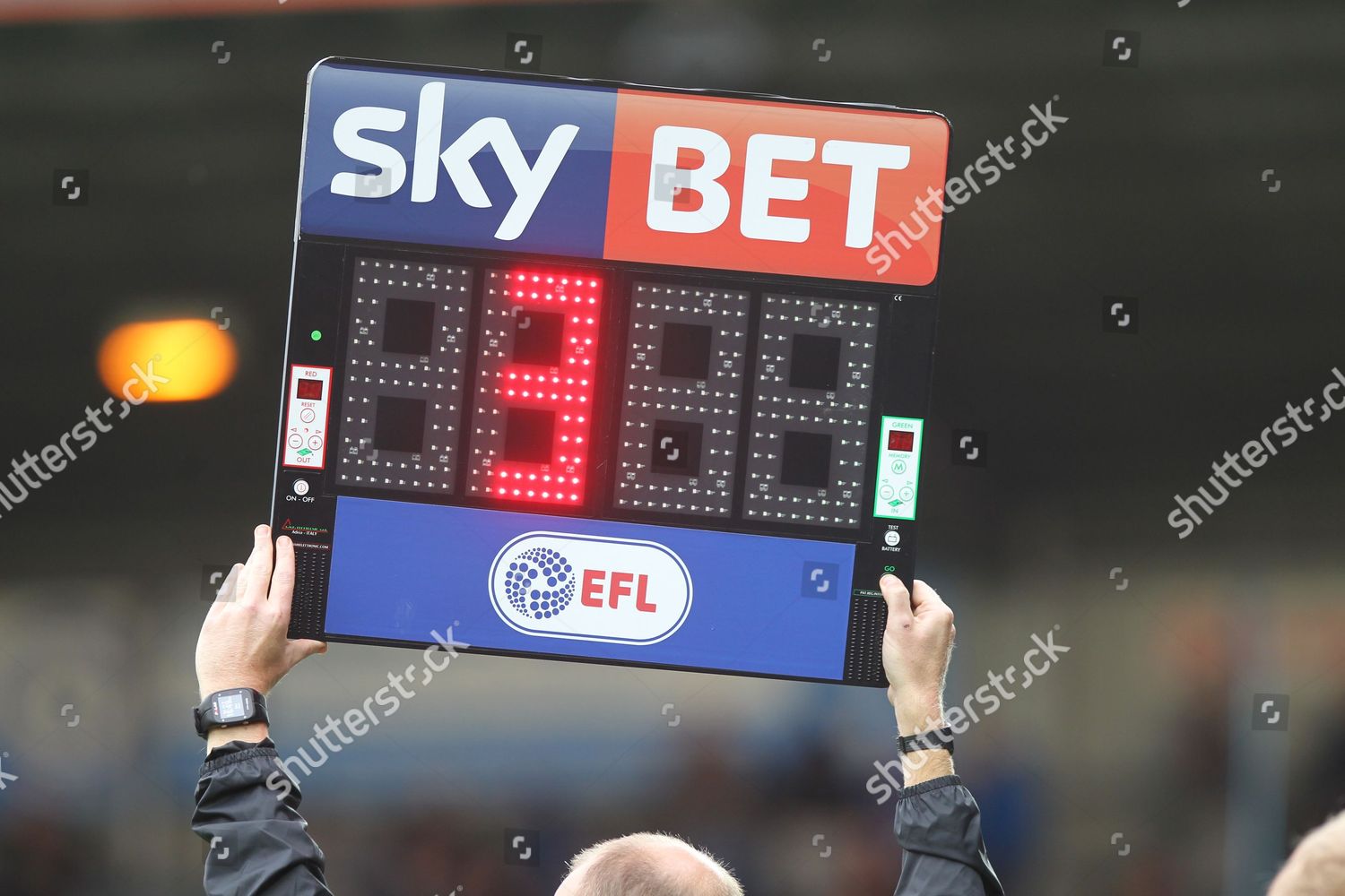 Sky Bet Efl Fourth Official Board Editorial Stock Photo - Stock Image ...