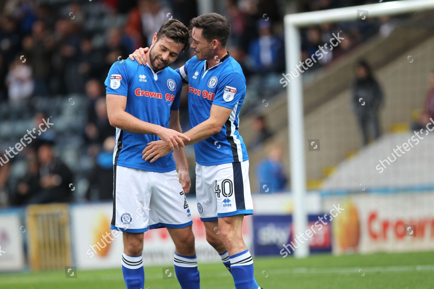 Goalscorers Ian Henderson Joe Rafferty Celebrate Editorial Stock Photo ...