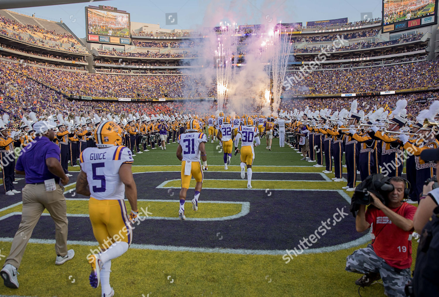 Lsu Tigers Running Back Derrius Guice Editorial Stock Photo - Stock ...