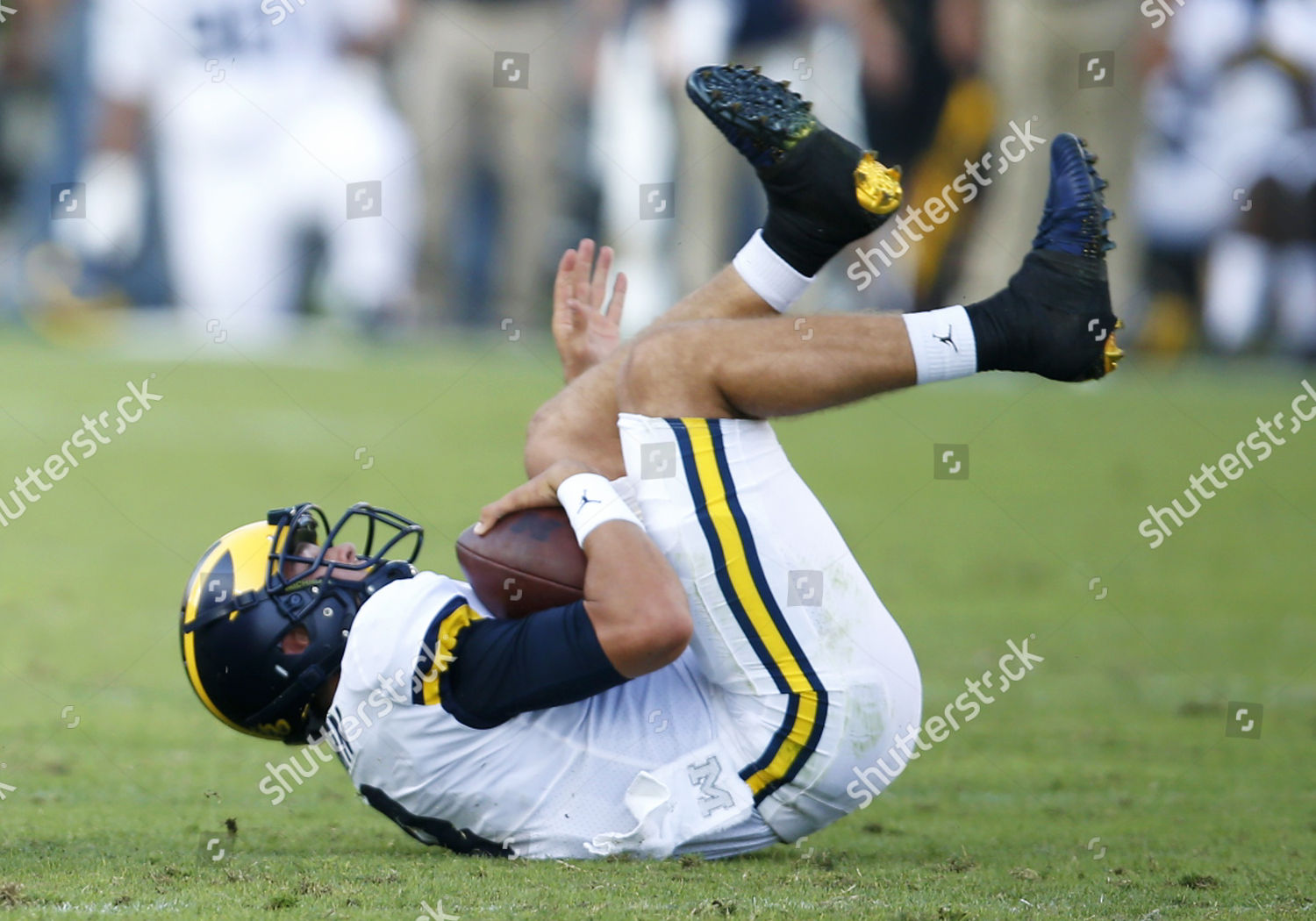 Michigan Quarterback John Okorn 8 During Editorial Stock Photo - Stock ...