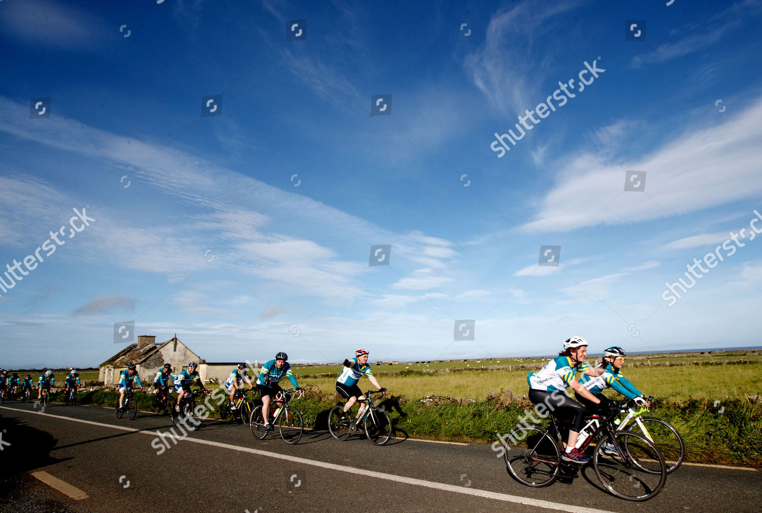Pictured Inaugural Wild Atlantic Way Cycle Editorial Stock Photo ...