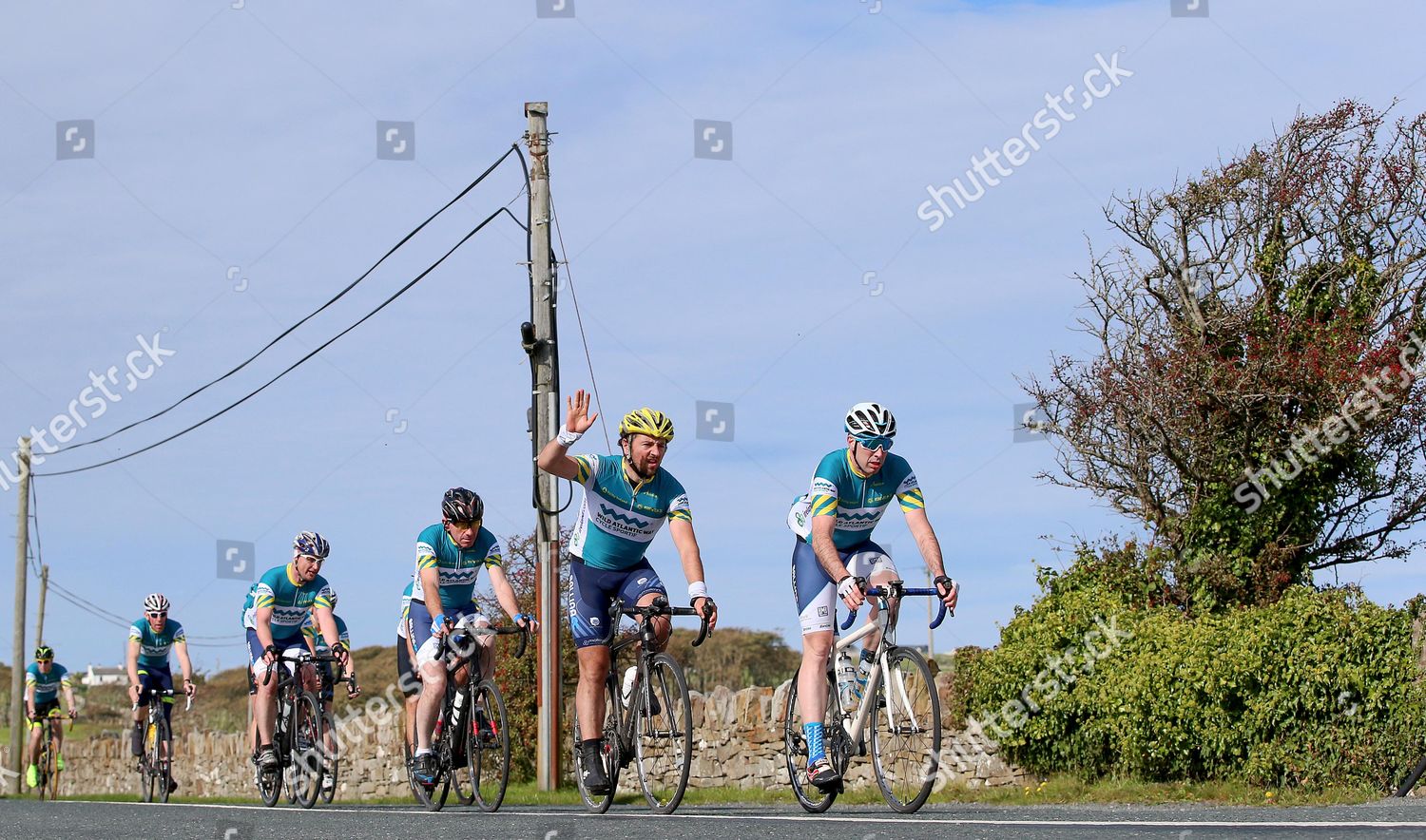 Pictured Inaugural Wild Atlantic Way Cycle Editorial Stock Photo ...