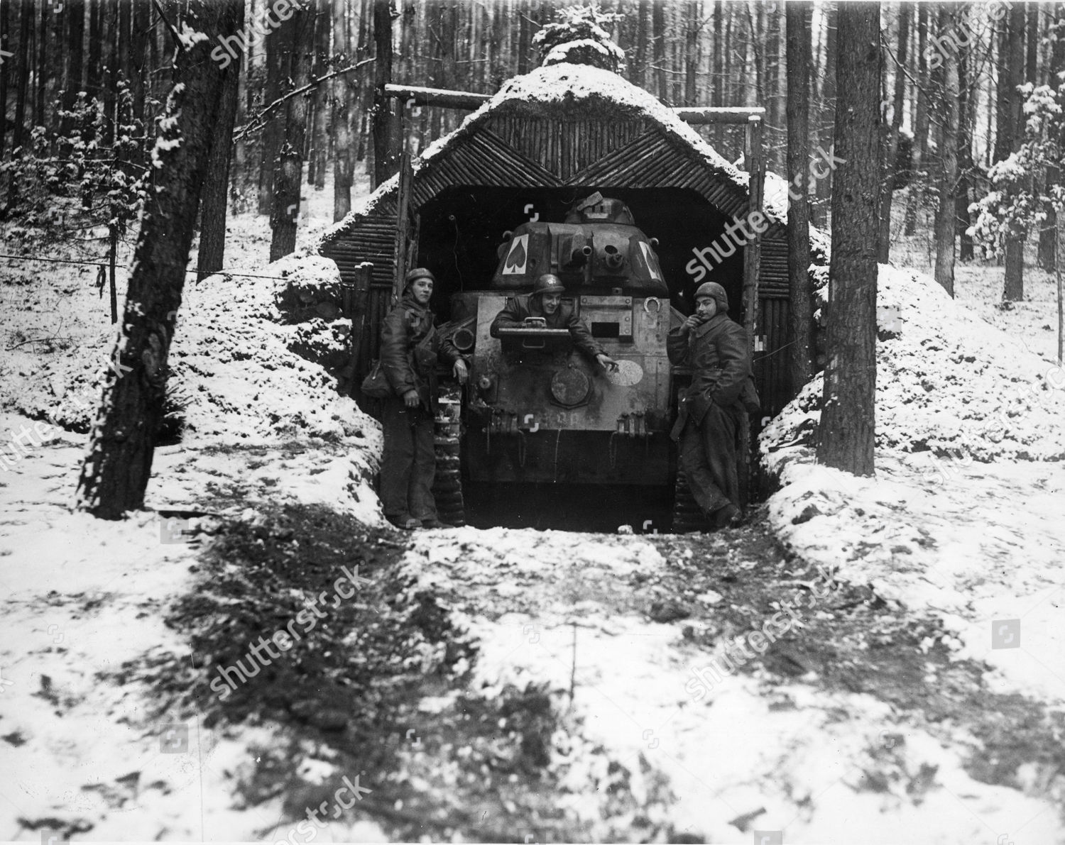 French Army Pictured Snow Their Tank Editorial Stock Photo - Stock ...