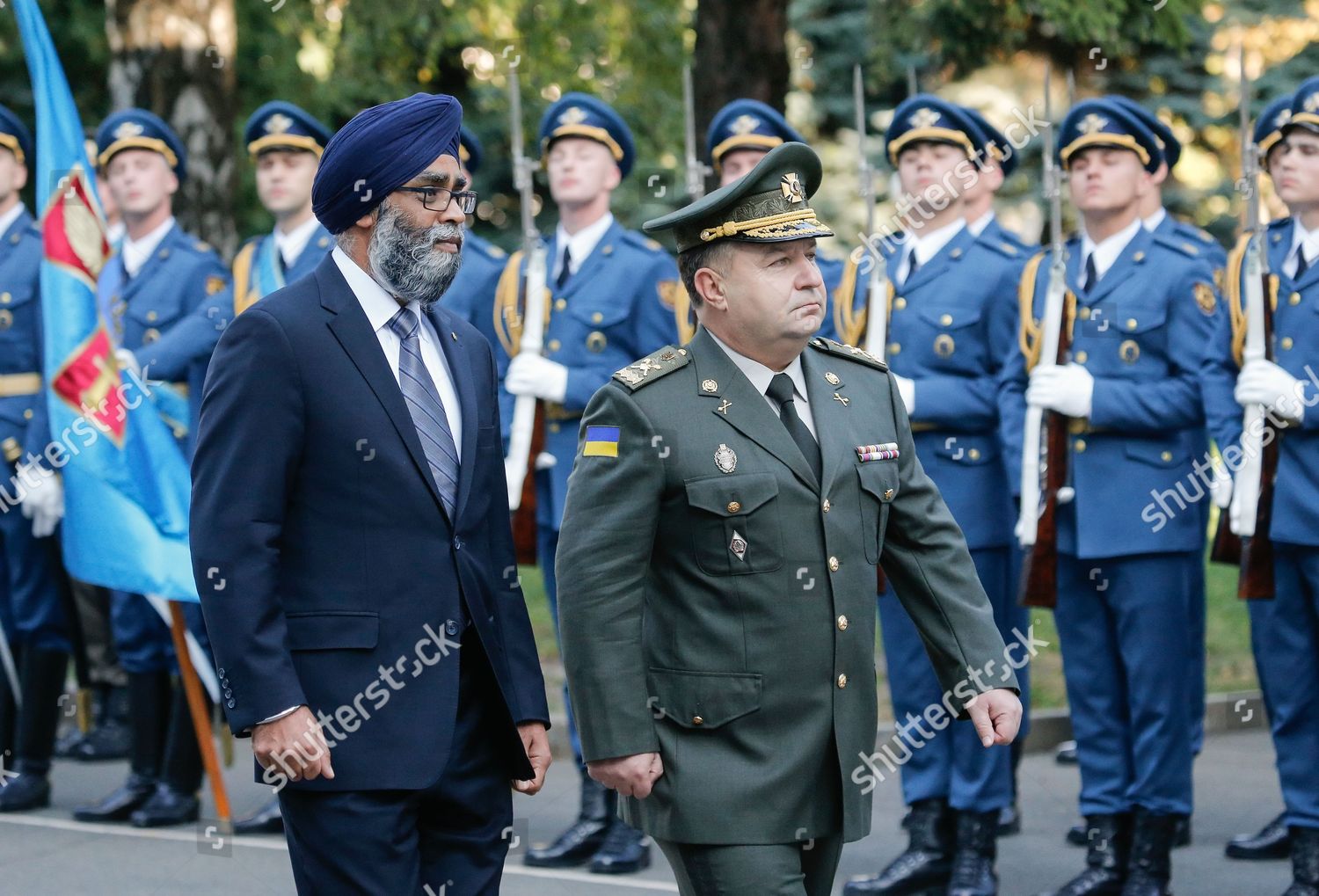 Ukrainian Defense Minister Stepan Poltorak R Editorial Stock Photo ...