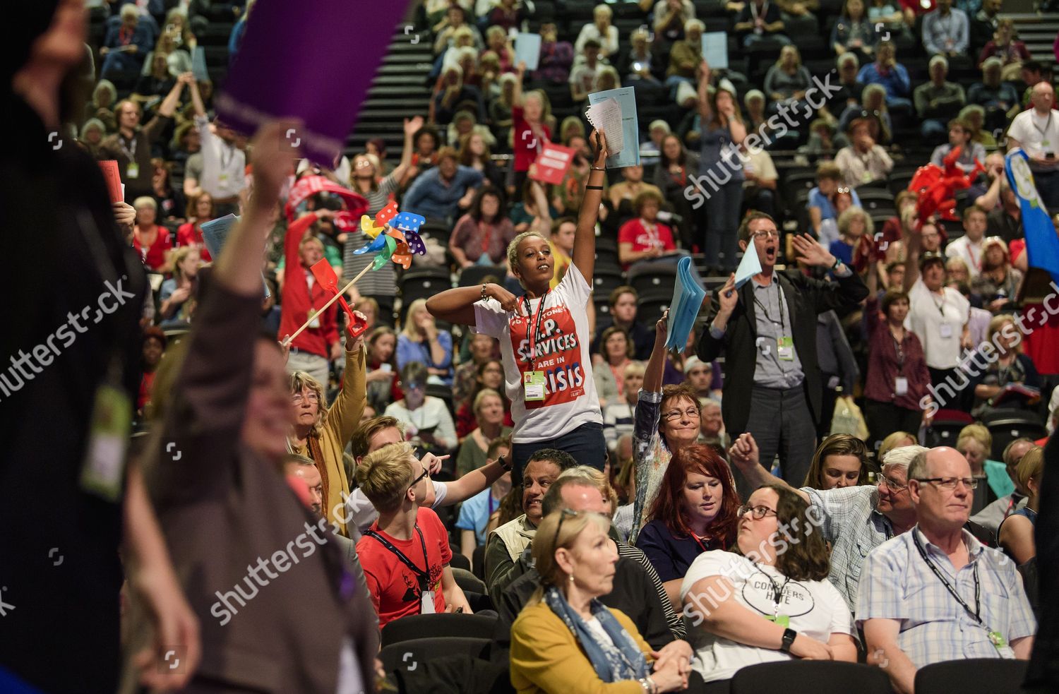 Delegates Attempt Attract Attention Panel That Editorial Stock Photo ...