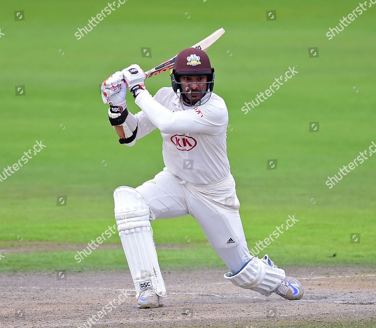 Kumar Sangakkara Cover Drives Editorial Stock Photo - Stock Image ...