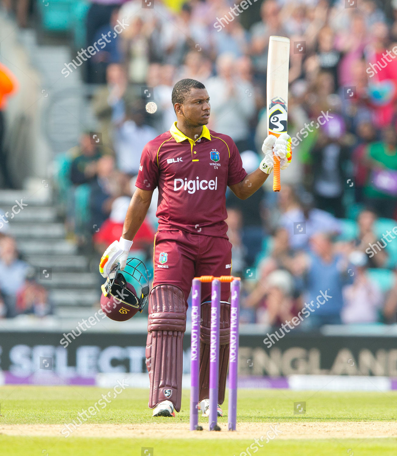 Evin Lewis West Indies Celebrates His Editorial Stock Photo - Stock ...