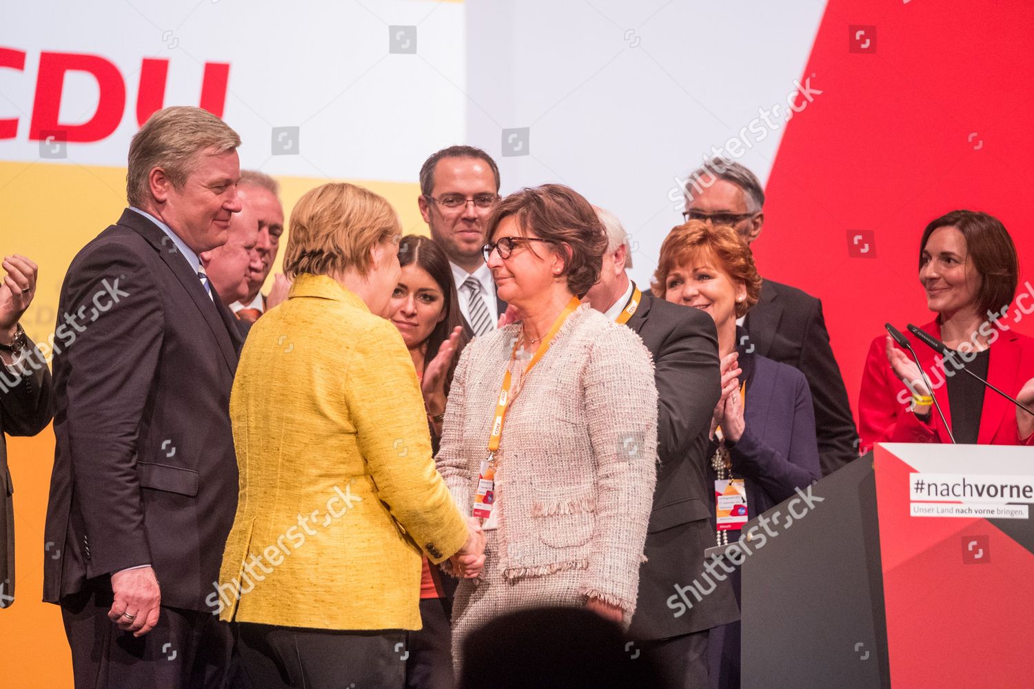 Bernd Althusmann Angela Merkel Anke Bertram Editorial Stock Photo ...