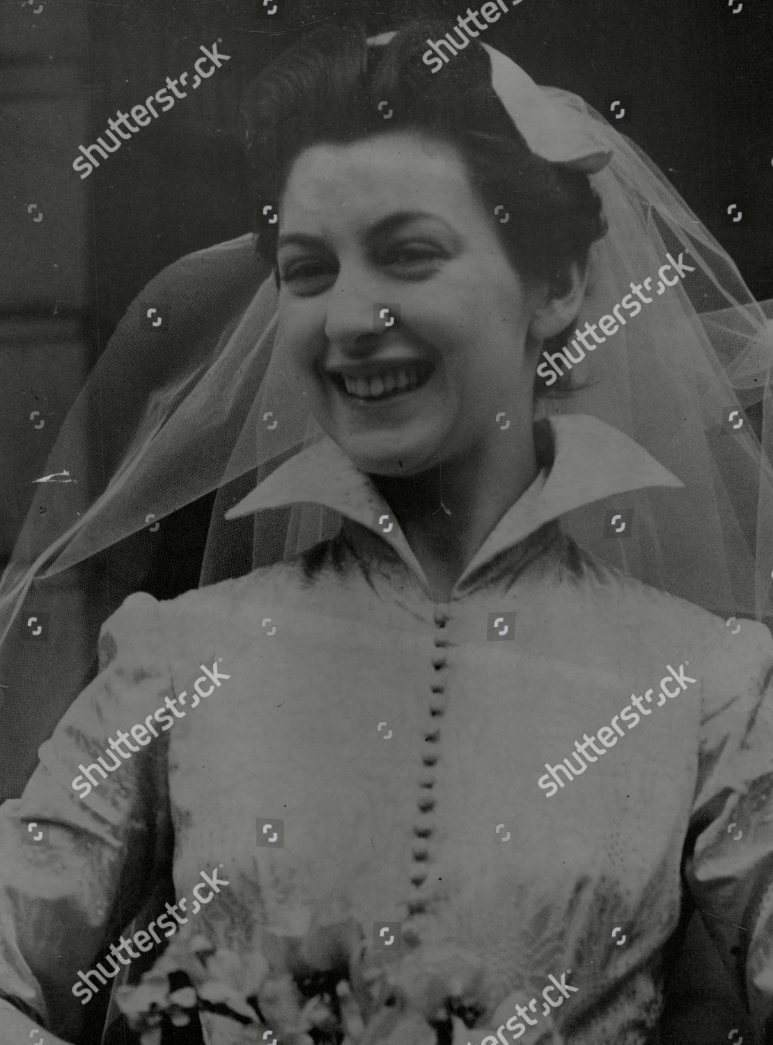 Actress Jean Burgess On Her Wedding Editorial Stock Photo - Stock Image ...