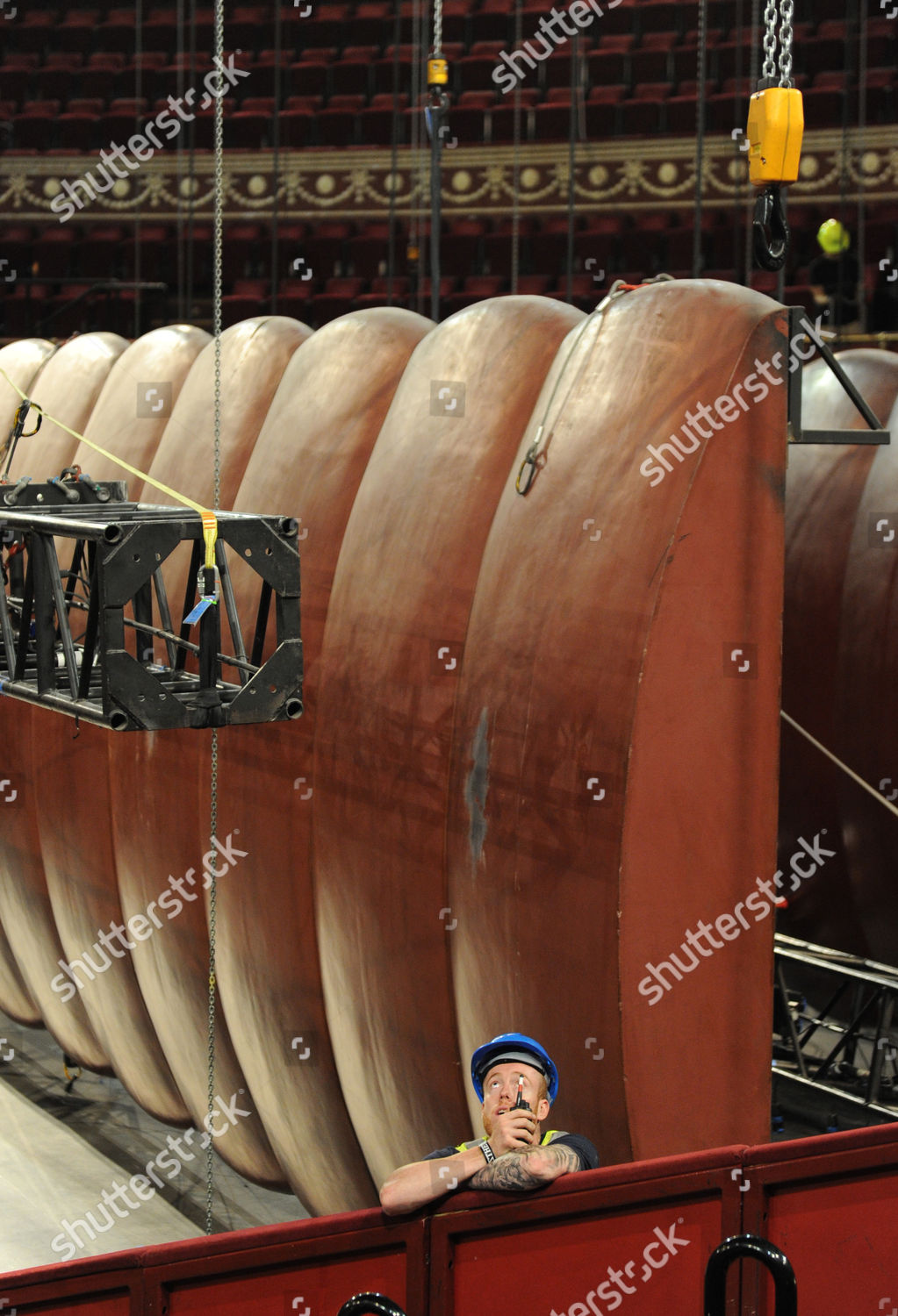 ROYAL ALBERT HALL SAFETY CHECKS SERVICING Editorial Stock Photo - Stock ...