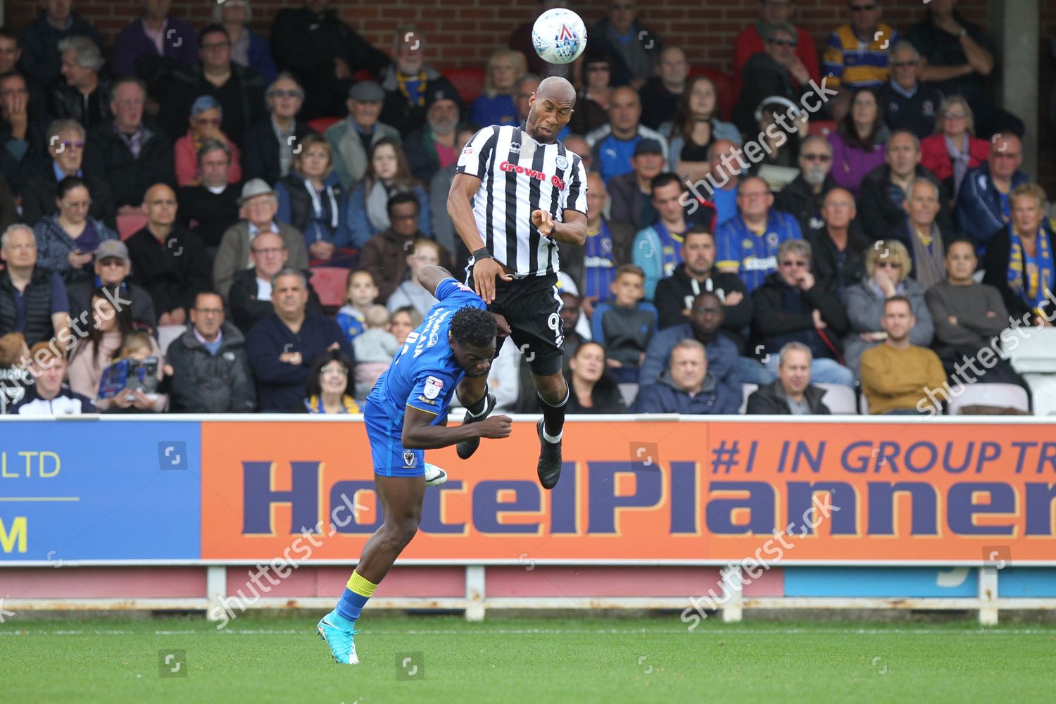 Calvin Andrew Wins Header During Efl Editorial Stock Photo - Stock ...