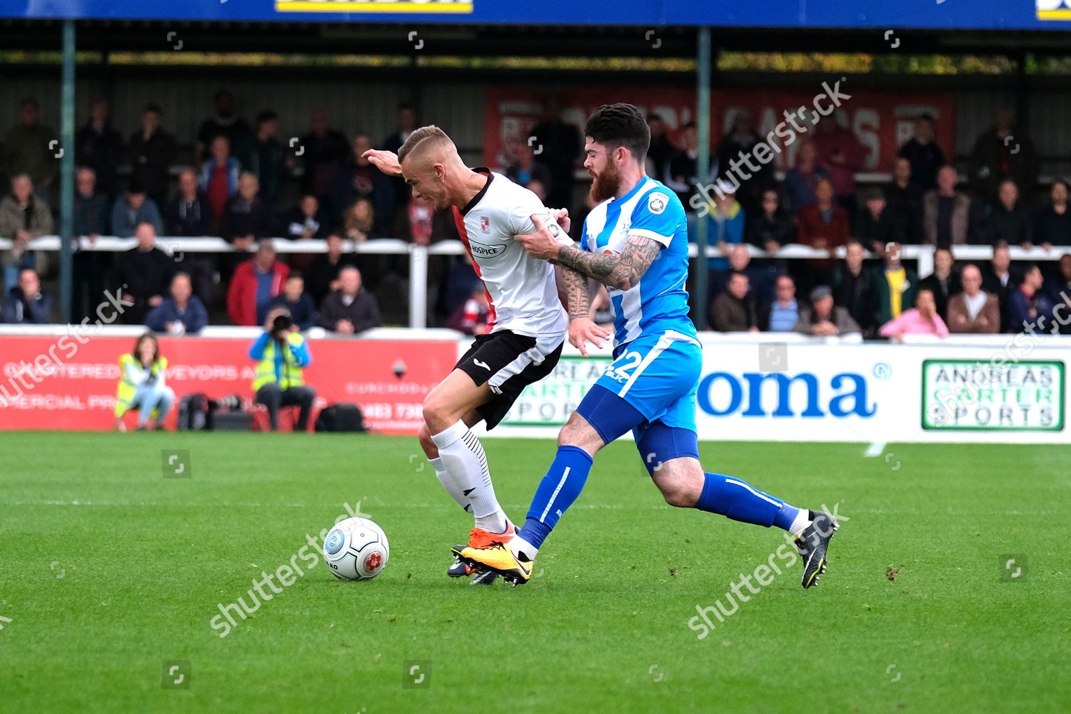 Joe Ward Woking Liam Donnelly Hartlepool Editorial Stock Photo - Stock ...