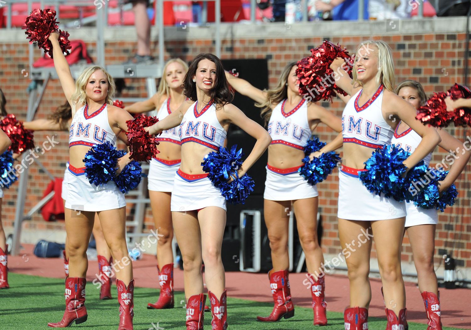 Southern Methodist Mustangs Cheerleaders During 1st Editorial Stock ...