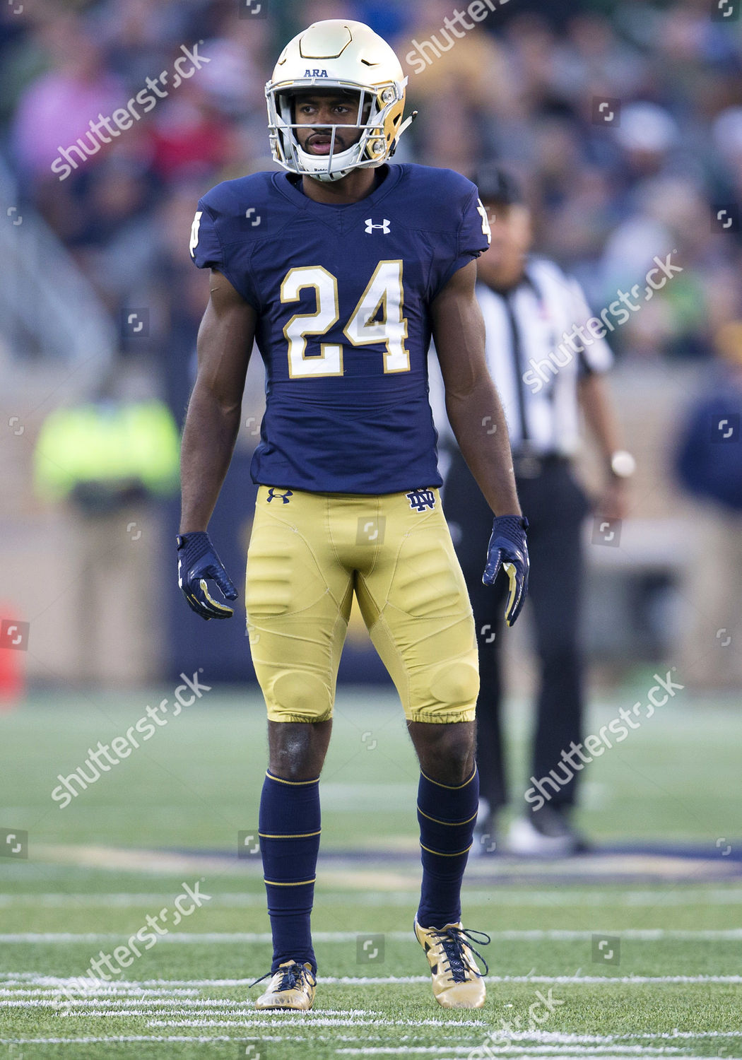 Notre Dame Safety Nick Coleman 24 Editorial Stock Photo - Stock Image ...