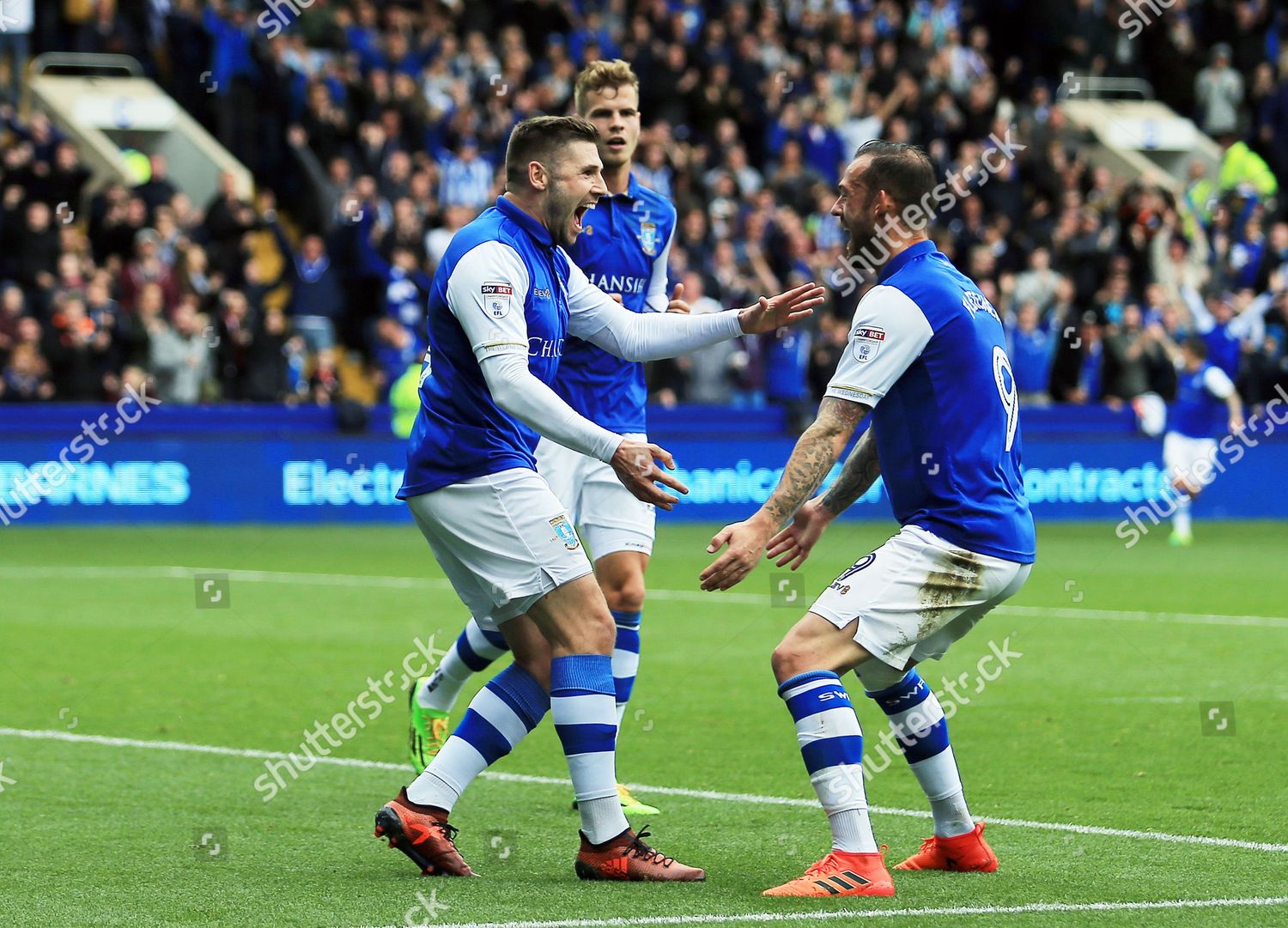 Gary Hooper Sheffield Wednesday Celebrates Scoring Editorial Stock ...