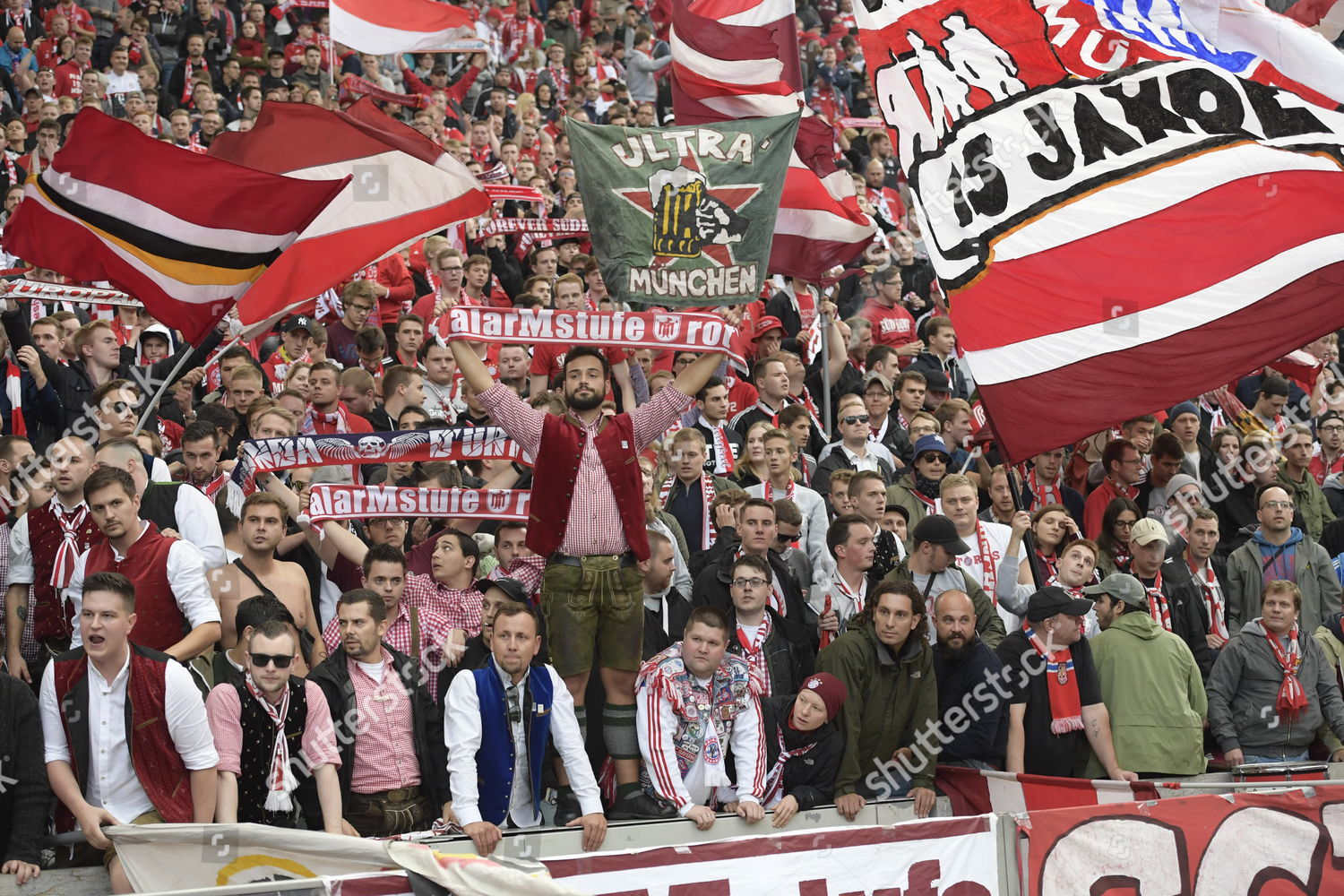 Fc Bayern Munich Fans After German Editorial Stock Photo - Stock Image ...