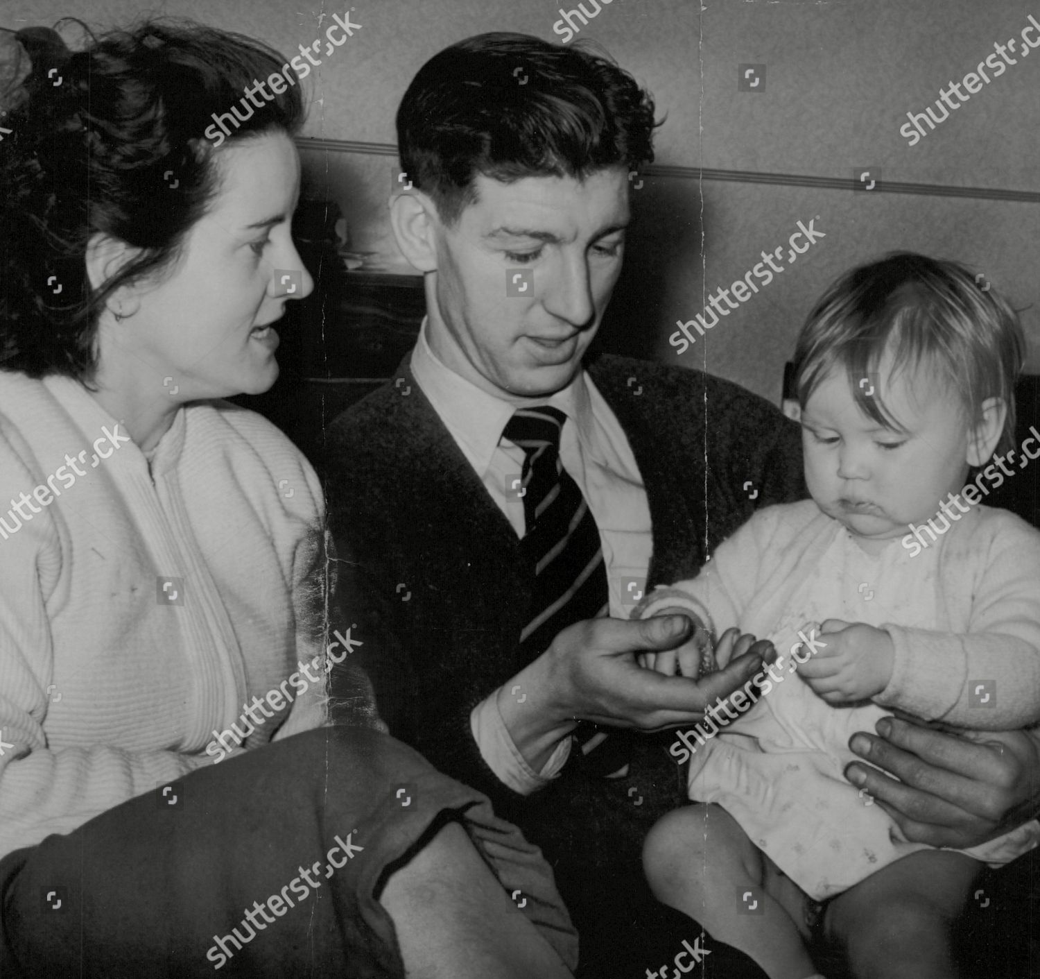 Footballer Roy Clarke Wife Their Baby Editorial Stock Photo - Stock ...