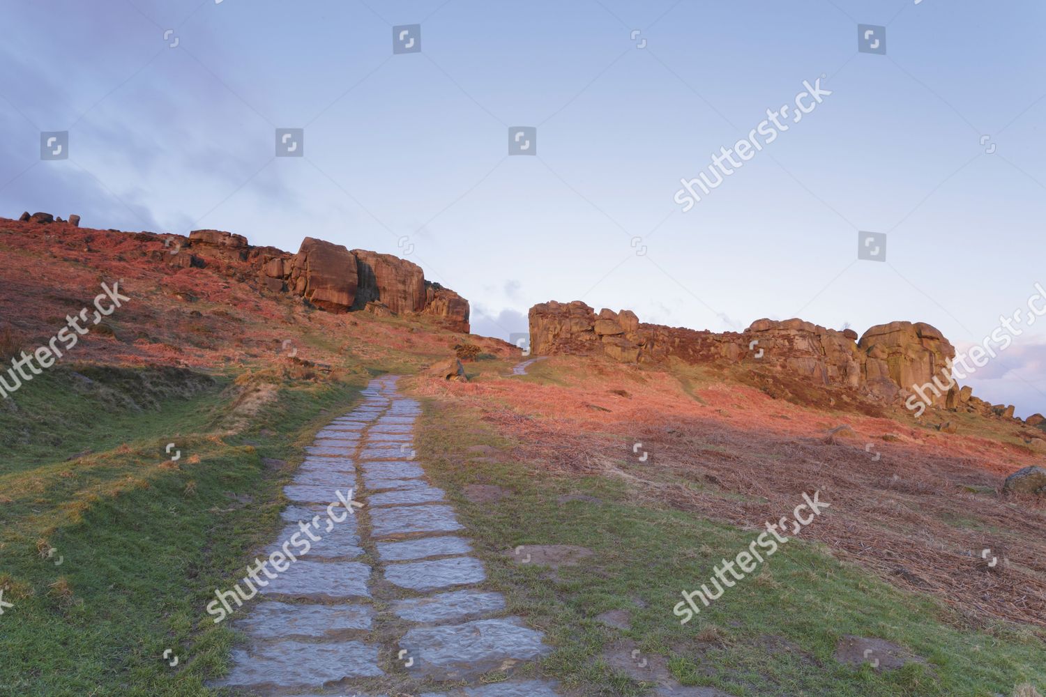 View Stone Path Bracken Rocks On Editorial Stock Photo - Stock Image ...