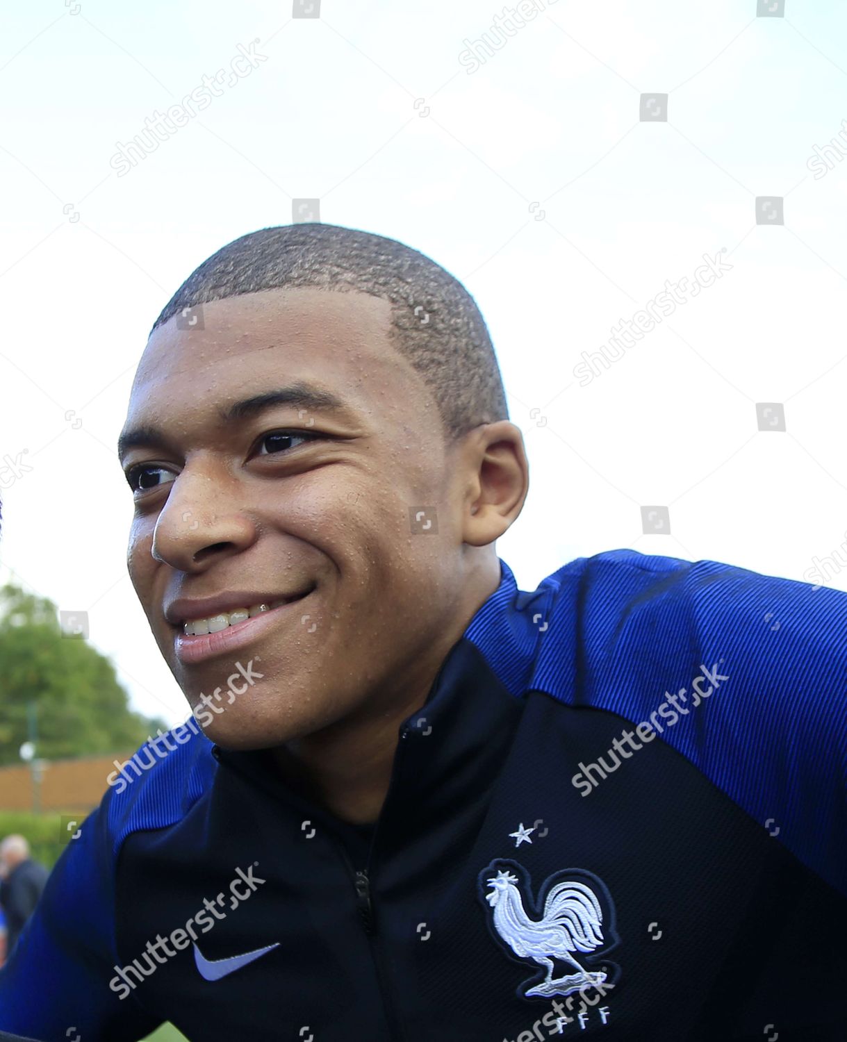French Forward Kylian Mbappe Smiles He Editorial Stock Photo - Stock ...