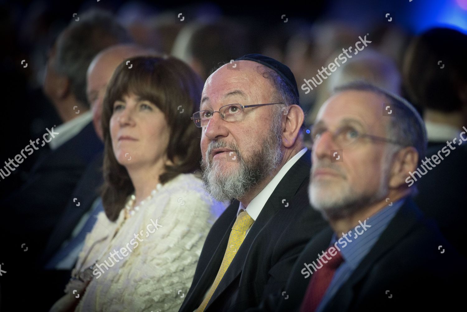 Valerie Mirvis Chief Rabbi Ephraim Mirvis Editorial Stock Photo - Stock ...