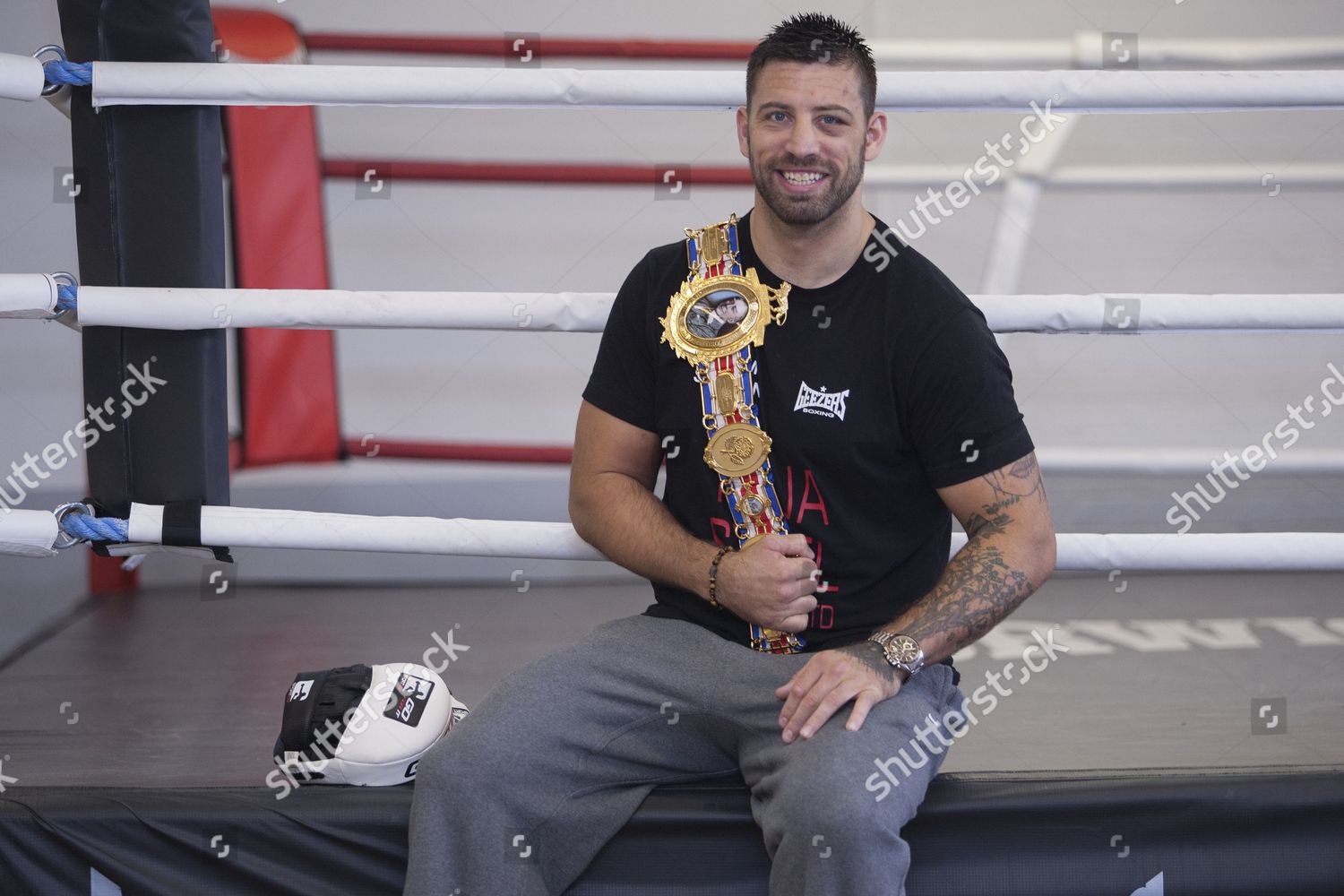 Sam Sexton Holds Lonsdale Boxing British Editorial Stock Photo - Stock ...