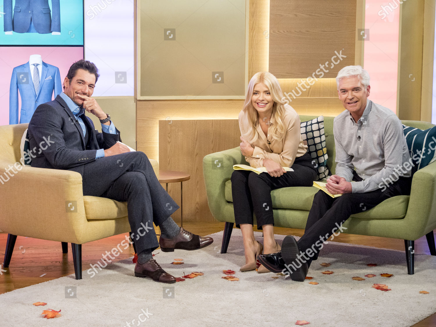 David Gandy Holly Willoughby Phillip Schofield Editorial Stock Photo ...