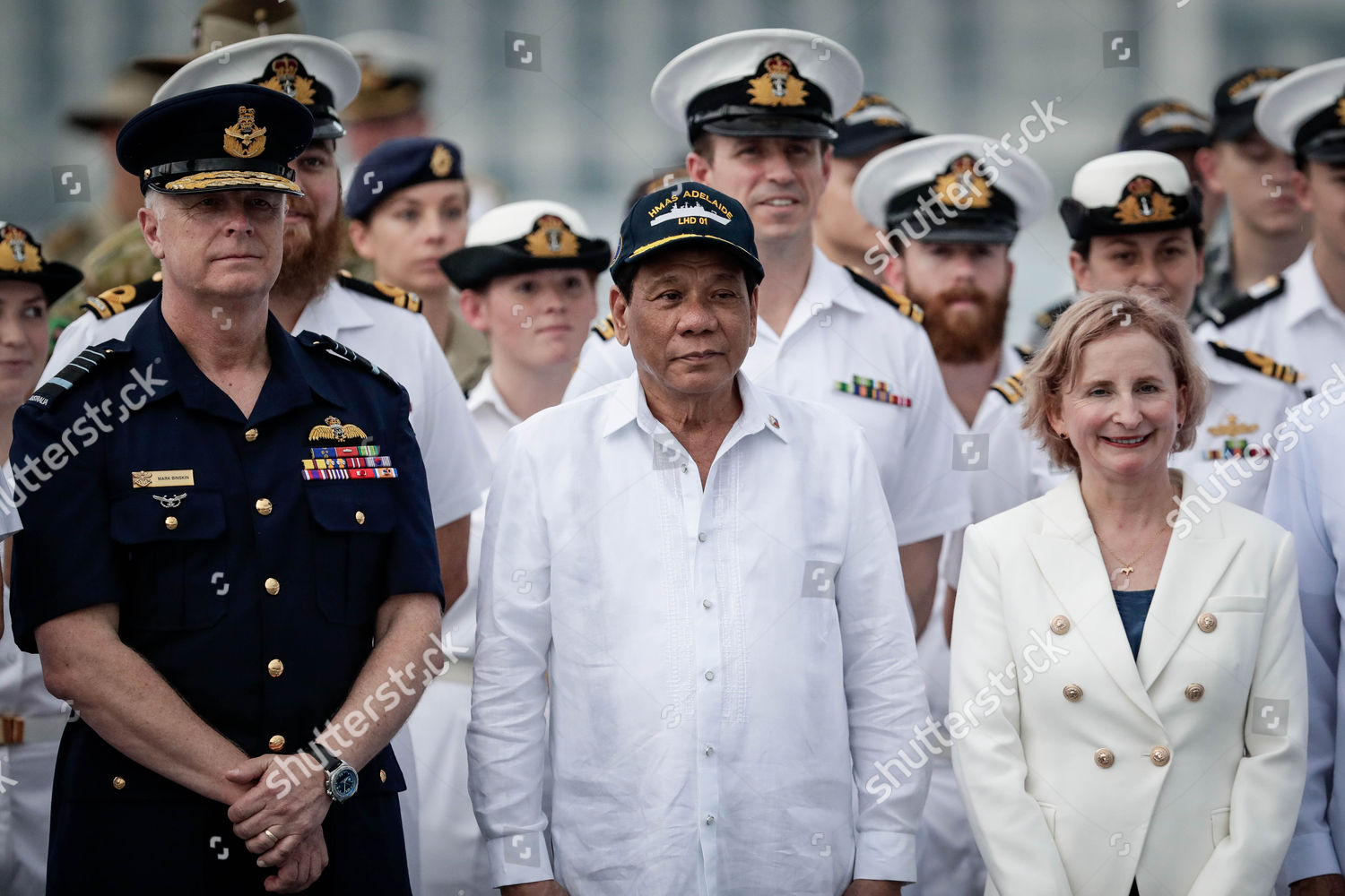 Philippine President Rodrigo Duterte C Poses Editorial Stock Photo ...