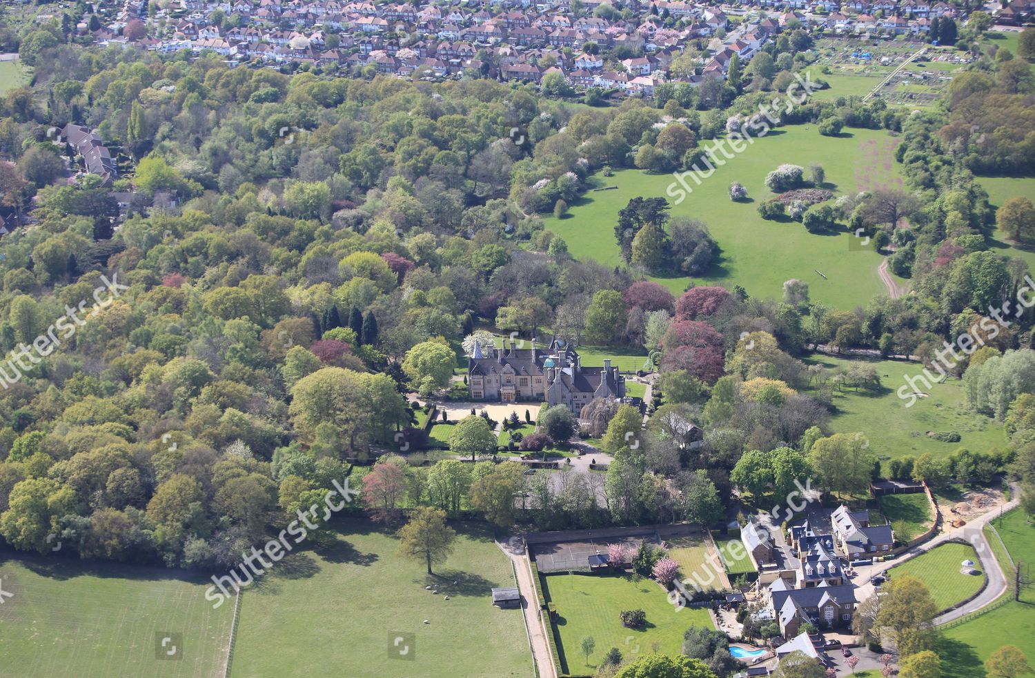 Aerial View Foxbury Manor Chislehurst Kent Editorial Stock Photo ...
