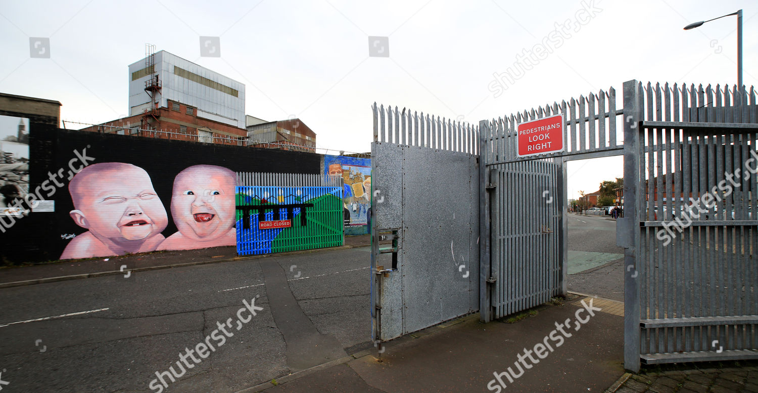 Security Gates Seen Called Buffer Zone Editorial Stock Photo - Stock ...