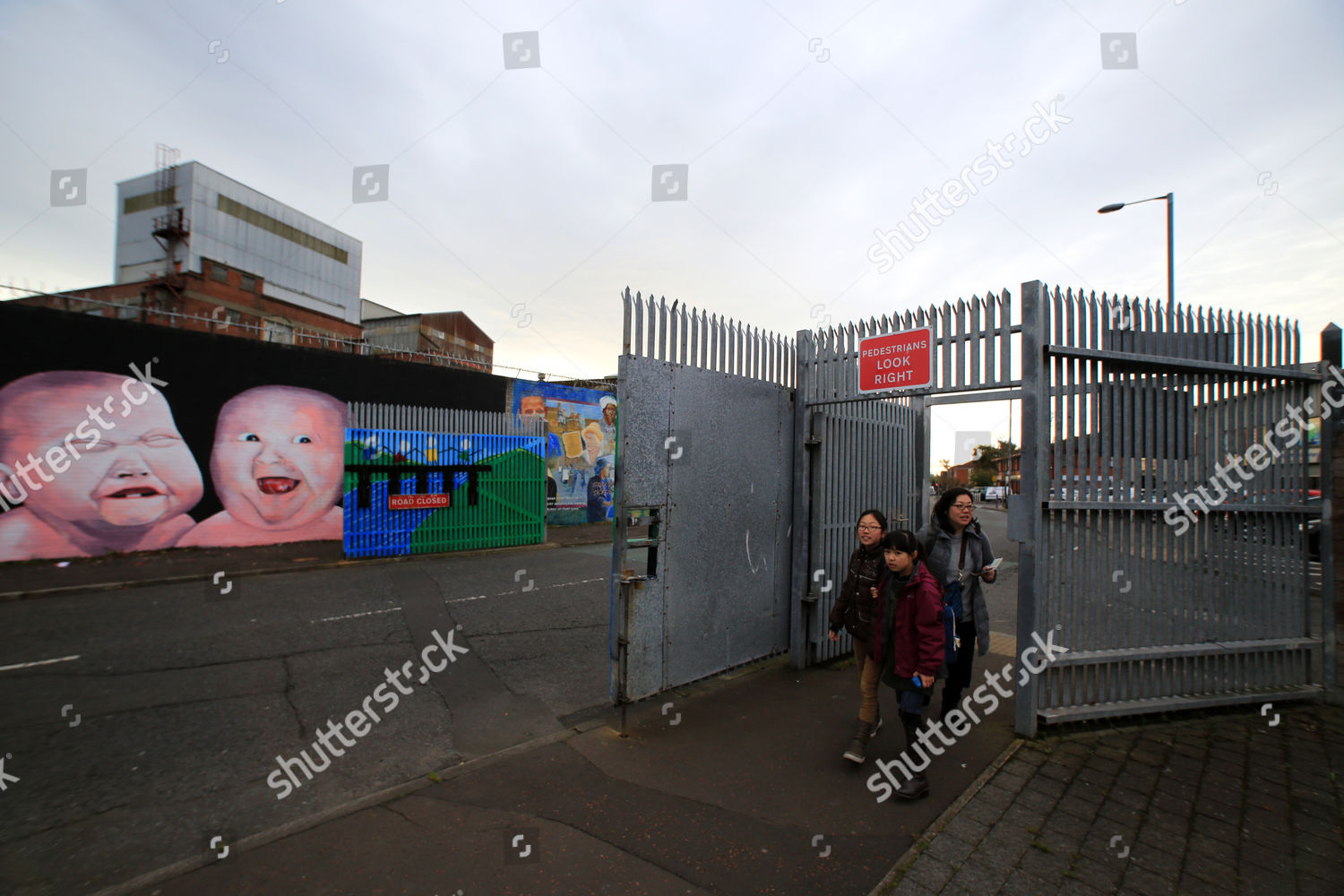 Security Gates Seen Called Buffer Zone Editorial Stock Photo - Stock ...