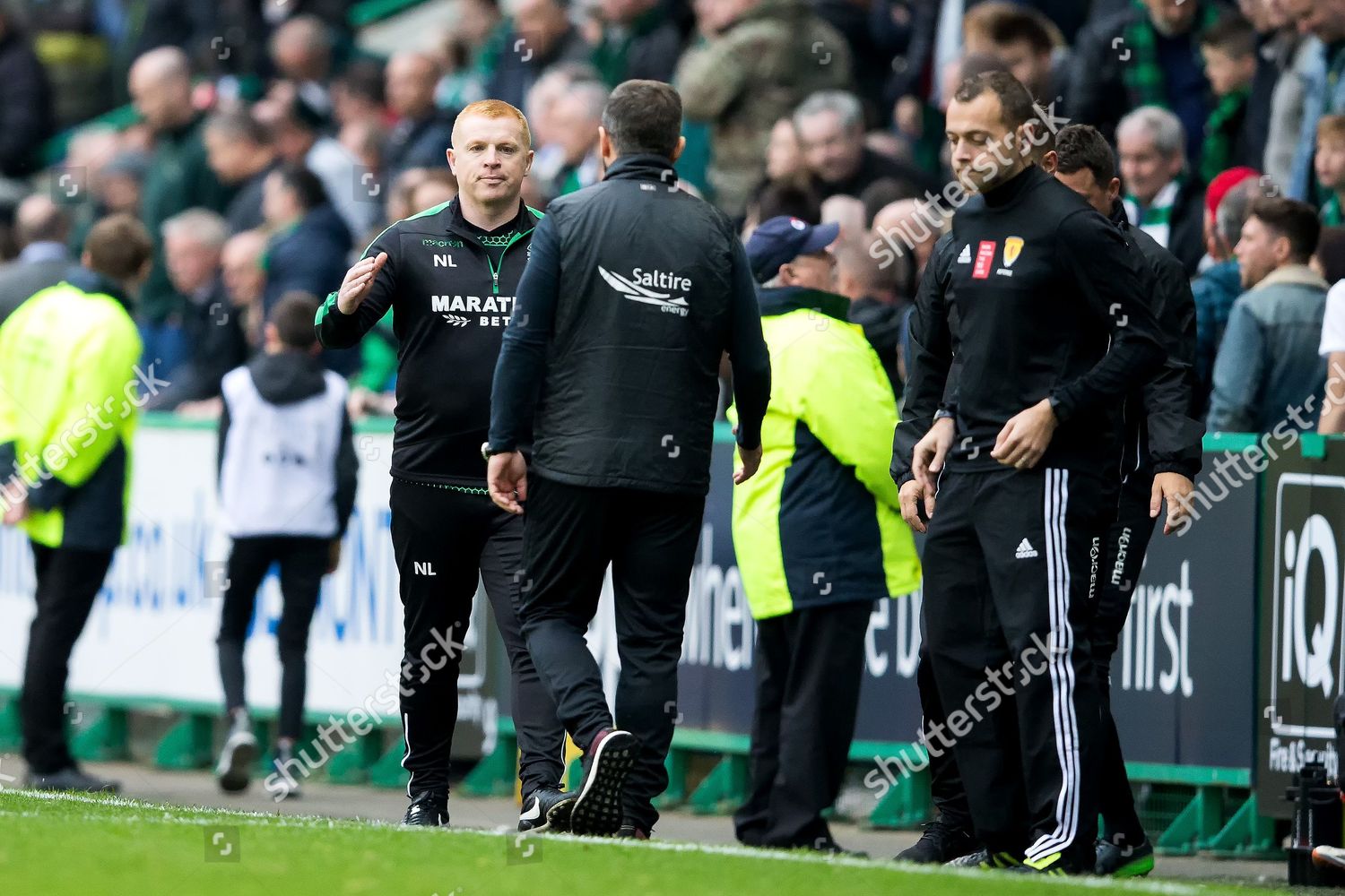 Hibernian Manager Neil Lennon Aberdeen Manager Editorial Stock Photo ...