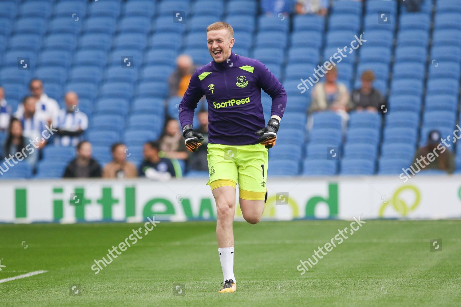 Everton Goalkeeper Jordan Pickford 1 Shares Editorial Stock Photo ...