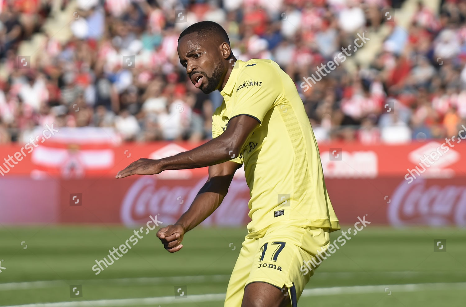 Cedric Bakambu Villarreal Cf Celebrates His Editorial Stock Photo ...
